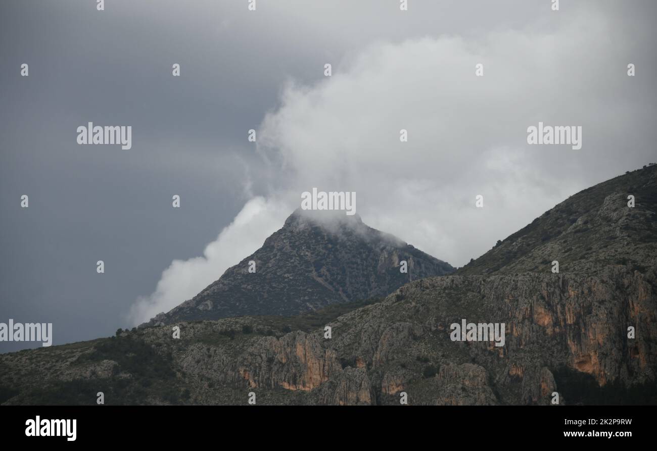 Storm clouds in the Spanish sky, Alicante Province, Costa Blanca, Spain ...