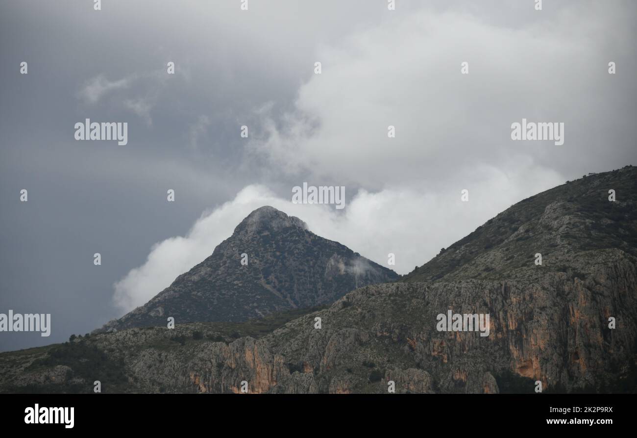 Storm clouds in the Spanish sky, Alicante Province, Costa Blanca, Spain ...