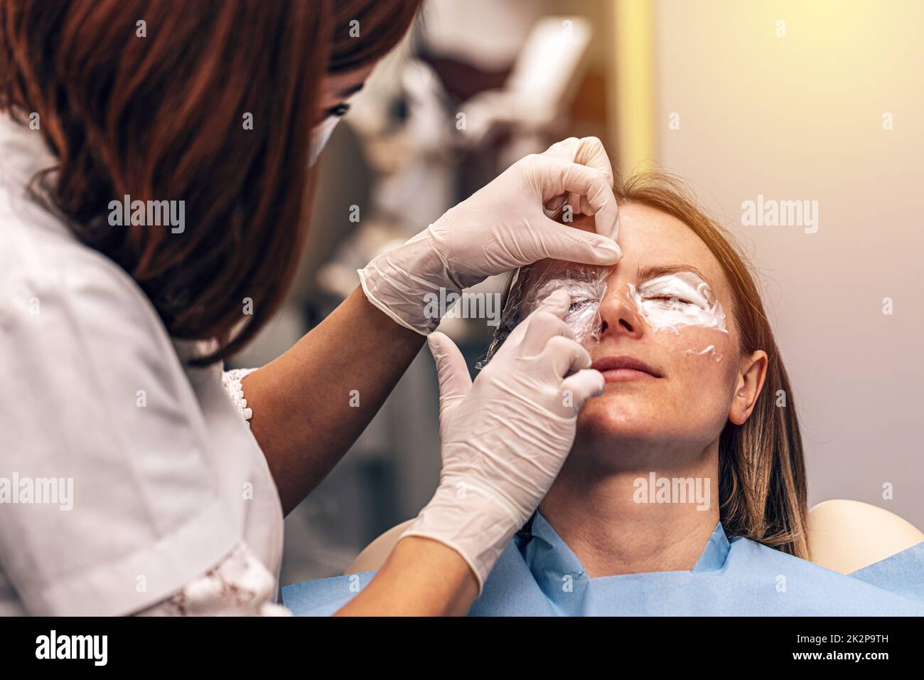 Local anaesthesia in dermatological procedures Stock Photo - Alamy