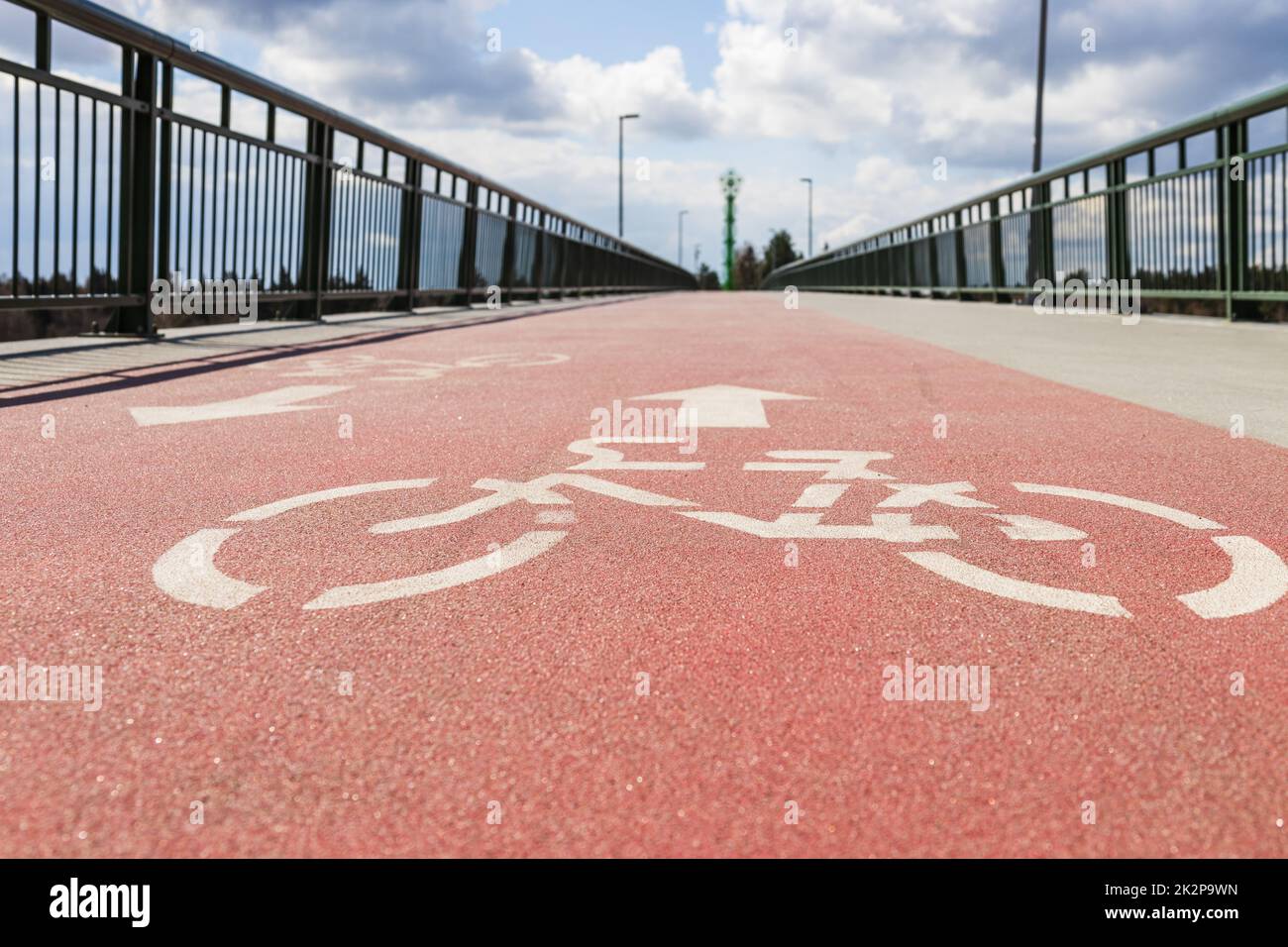 The bicycle sign, Bicycle lane symbol indicated the road for bicycles ...