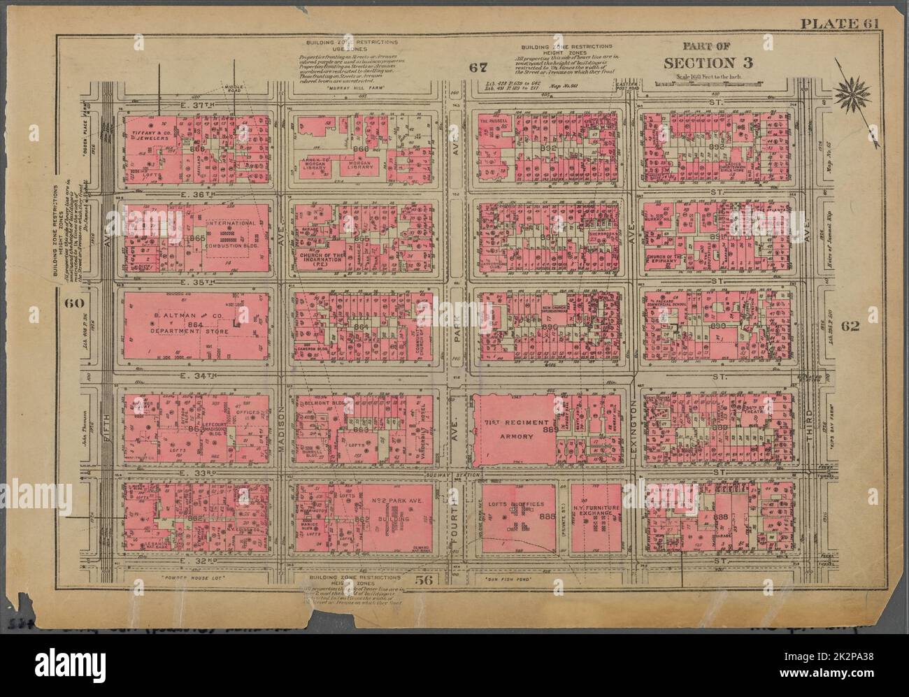 Manhattan map 1930 hi-res stock photography and images - Alamy