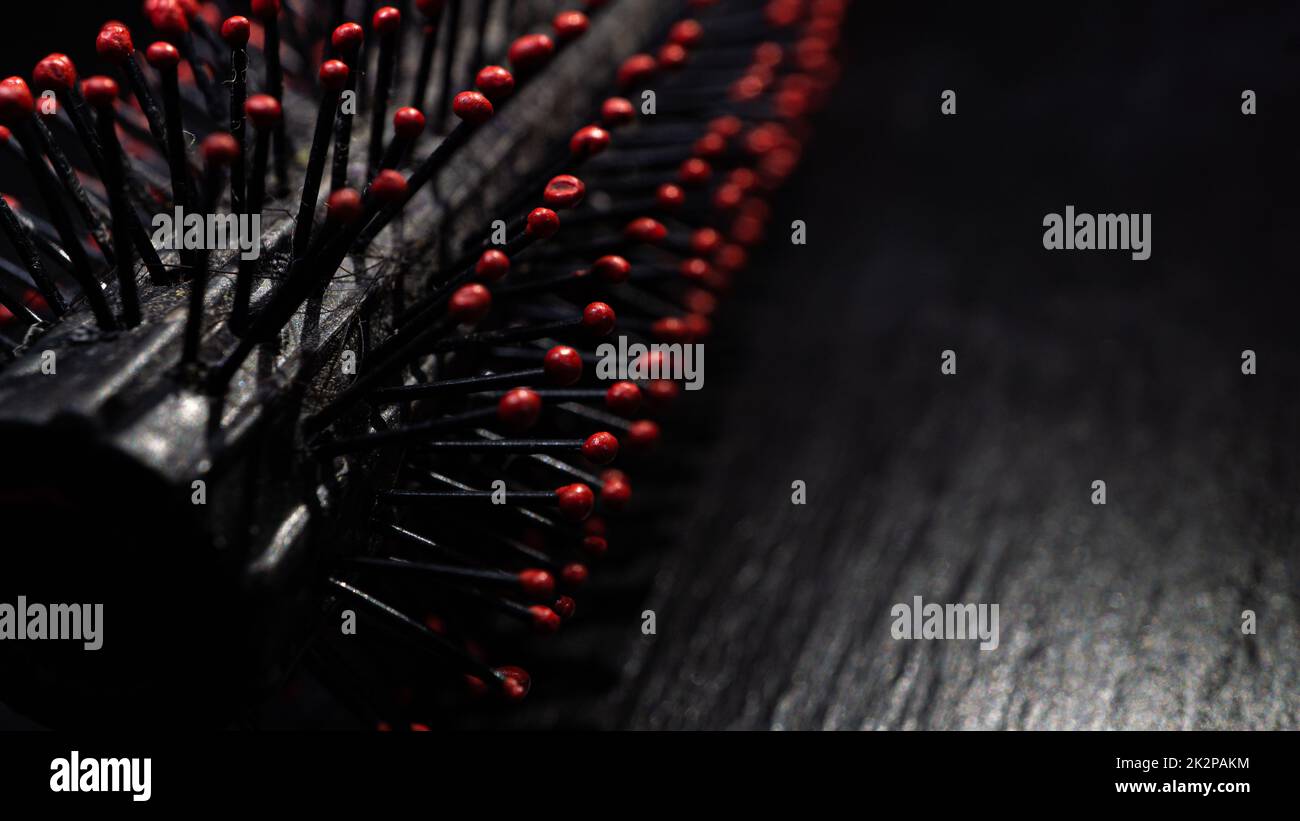 hair comb macro photo Stock Photo - Alamy