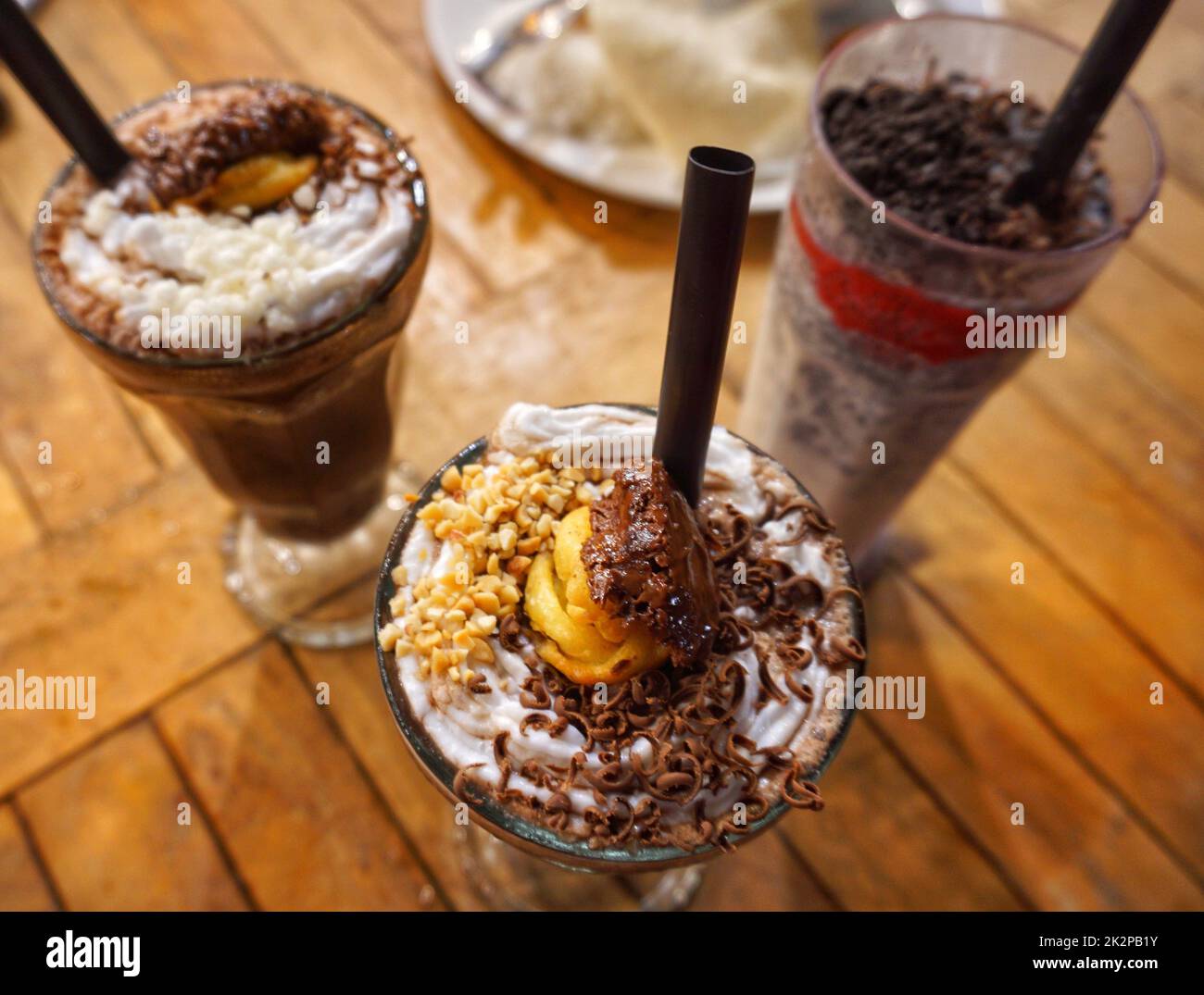delicious sweet chocolate processed drink Stock Photo - Alamy