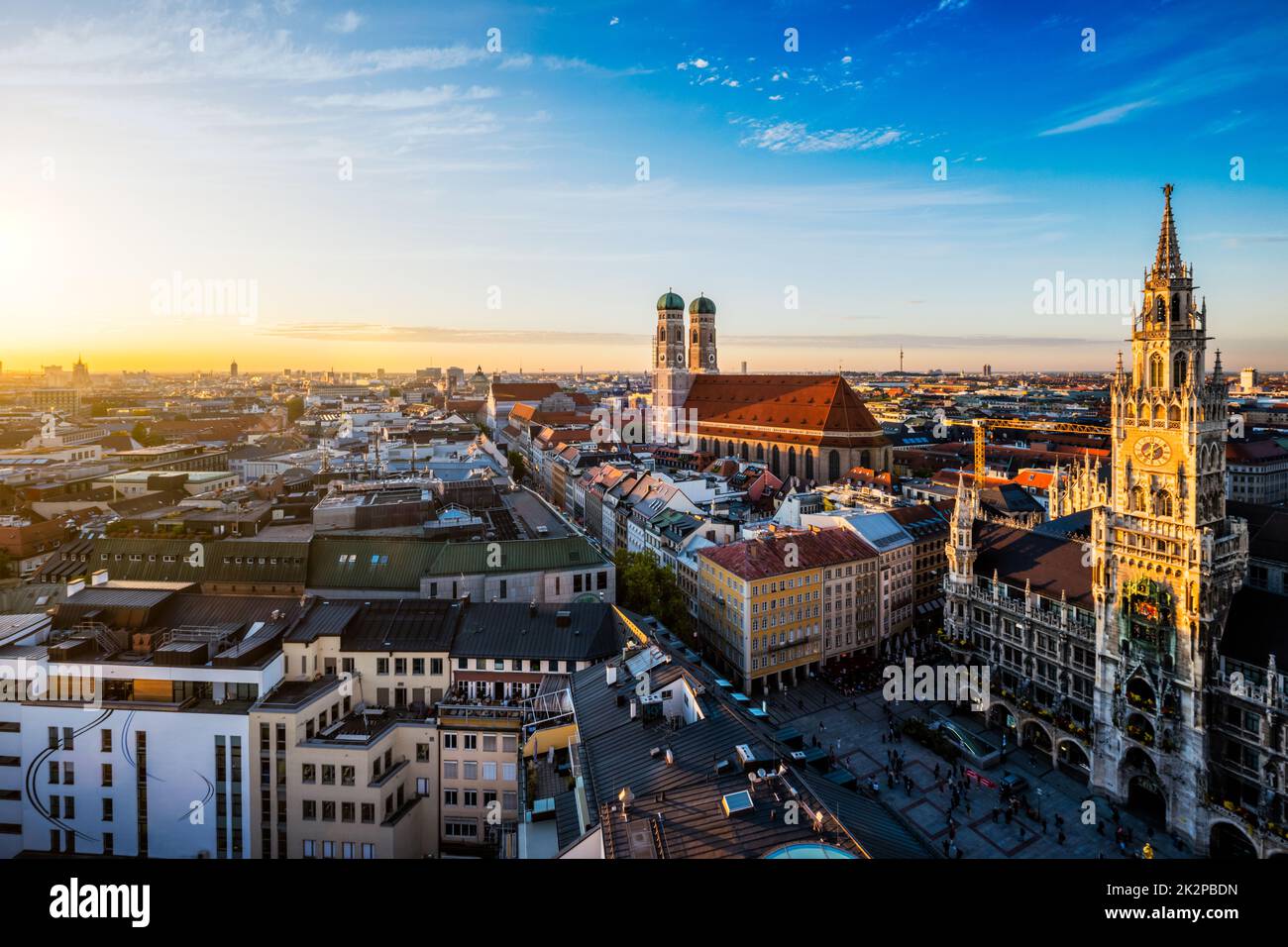 Aerial view of Munich, Germany Stock Photo - Alamy
