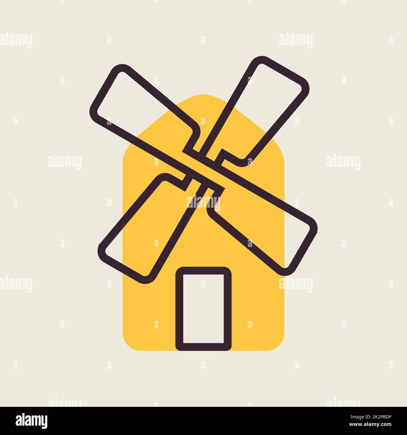 Retro windmill design hi-res stock photography and images - Alamy