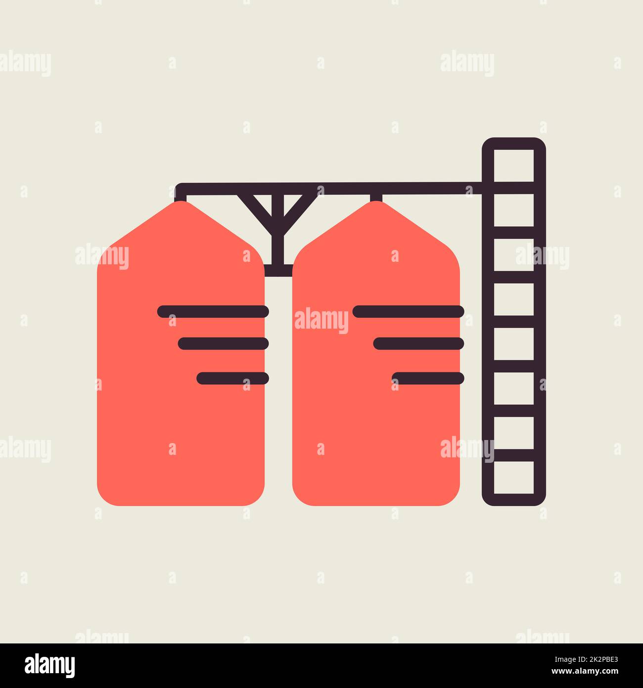 Granary vector vector isolated icon Stock Photo - Alamy