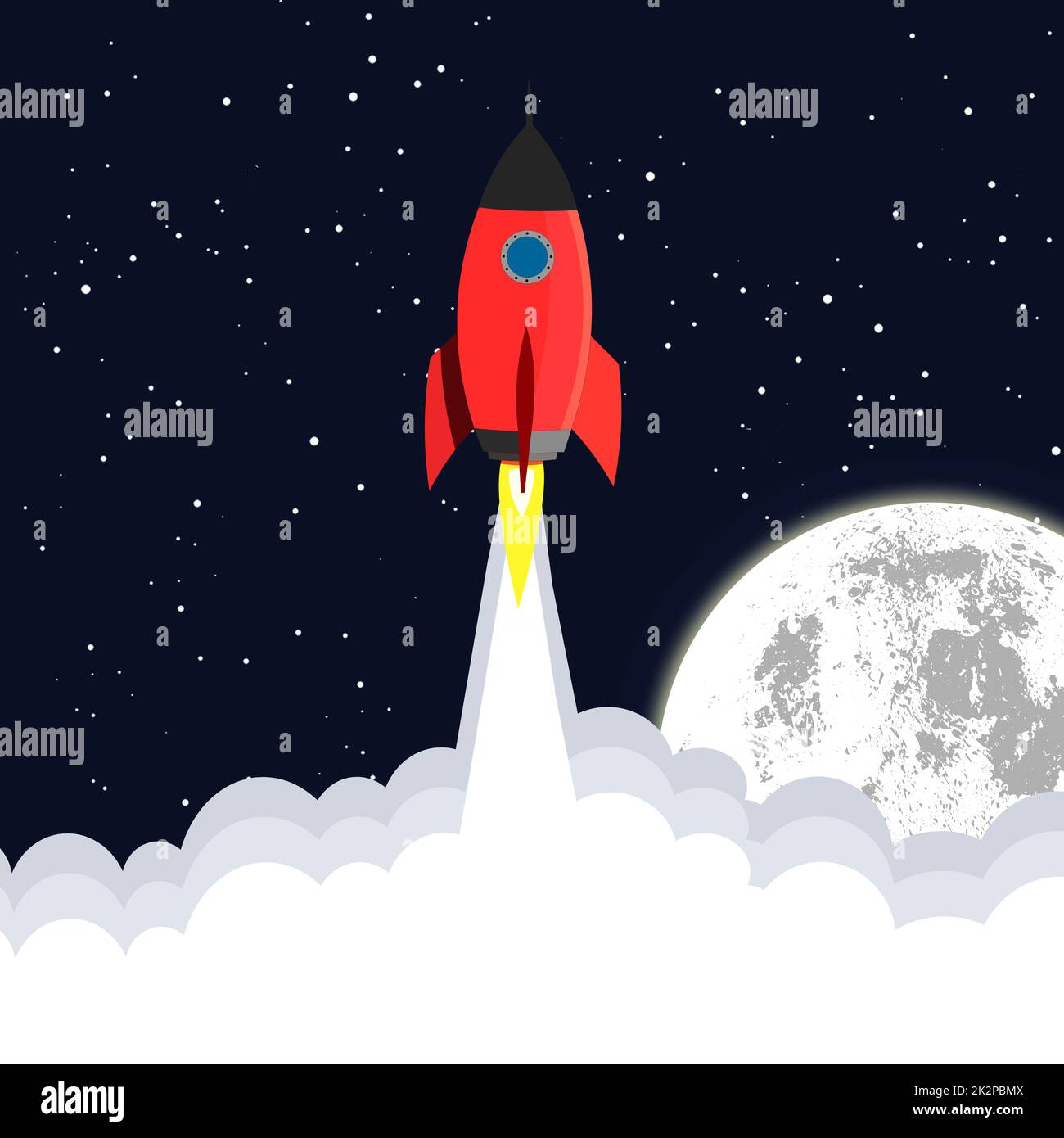 Rocket blast off Stock Photo - Alamy