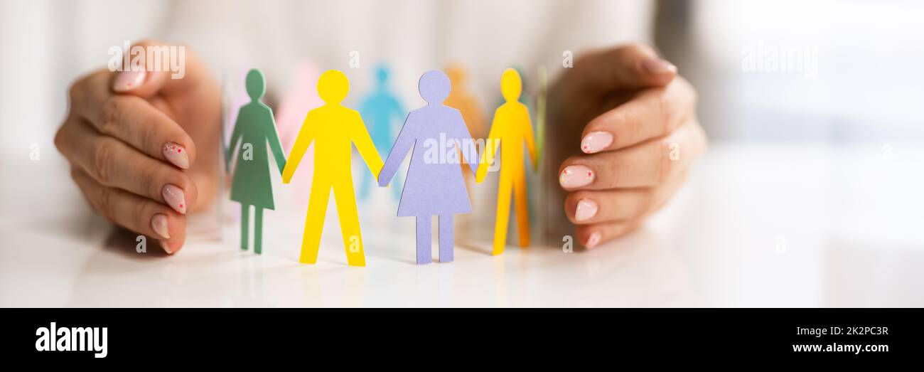 Inclusive Diversity LGBT Colors Stock Photo - Alamy