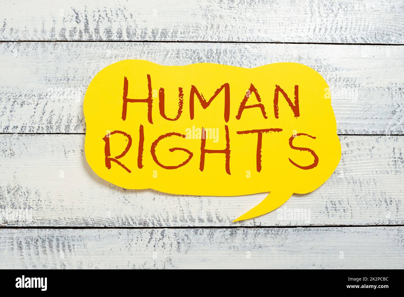 Text caption presenting Human Rights. Business showcase Moral ...