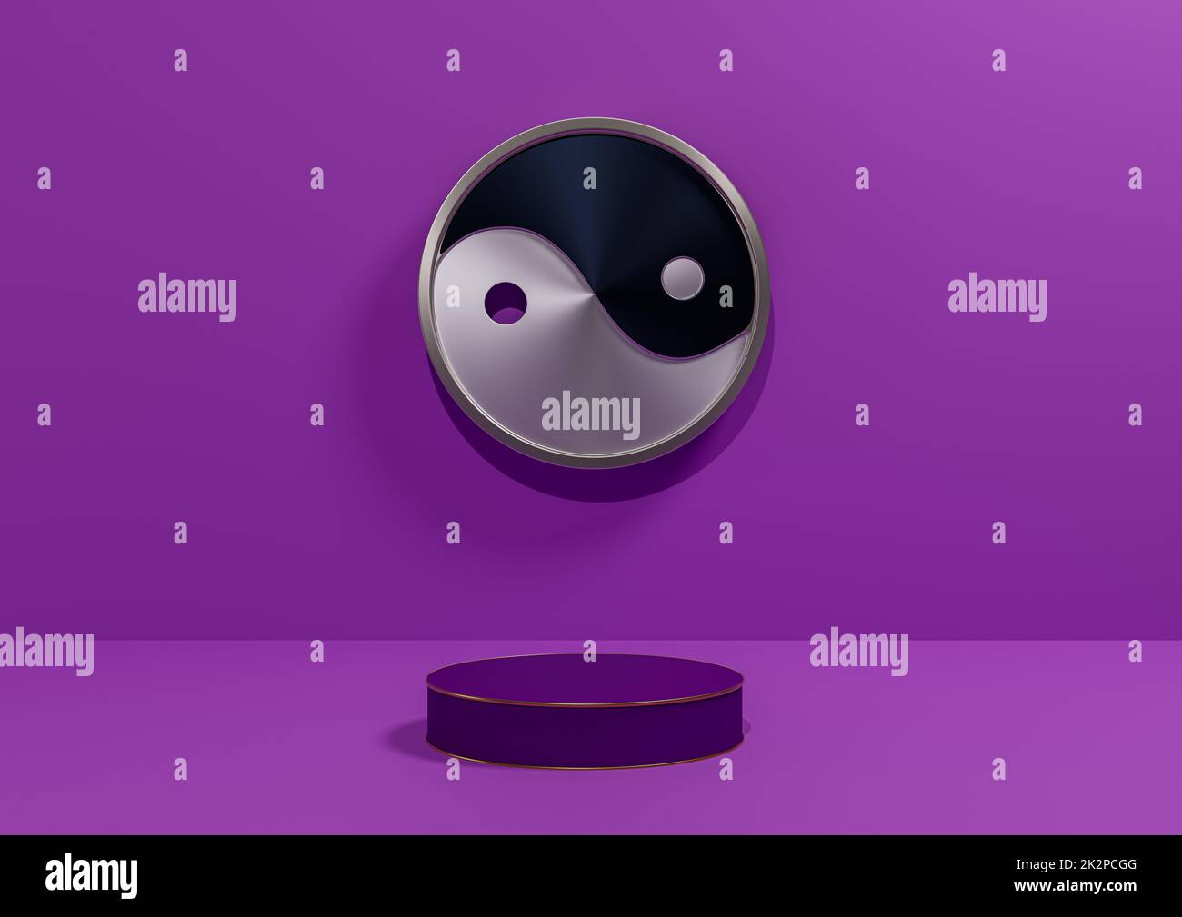 Yin yang symbol 3d rendering hi-res stock photography and images - Alamy
