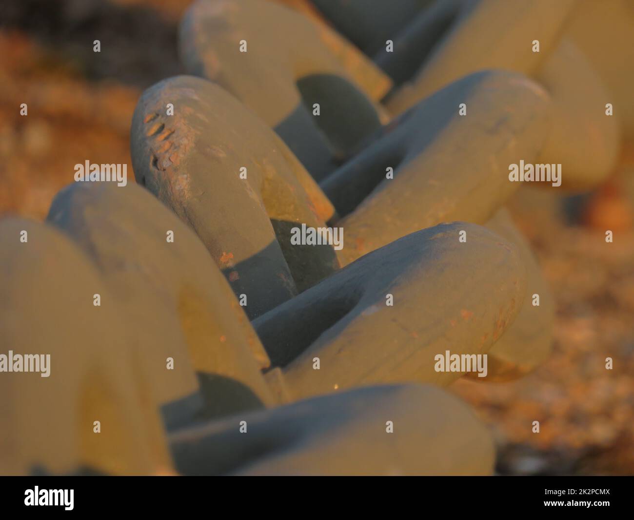 beautiful metal chain large defense heavy link huge Stock Photo - Alamy