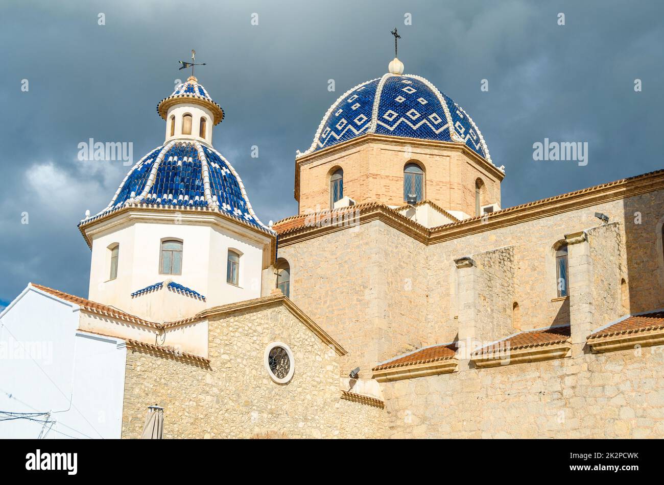 Church in the village of Altea, Spain Stock Photo - Alamy
