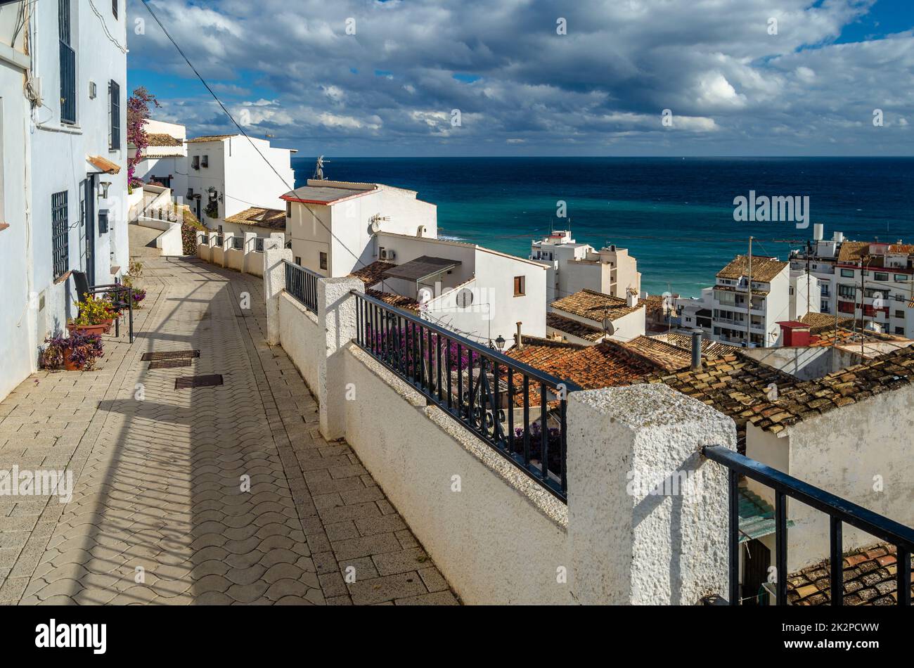 Architecture in the beautiful village of Altea, Spain Stock Photo - Alamy