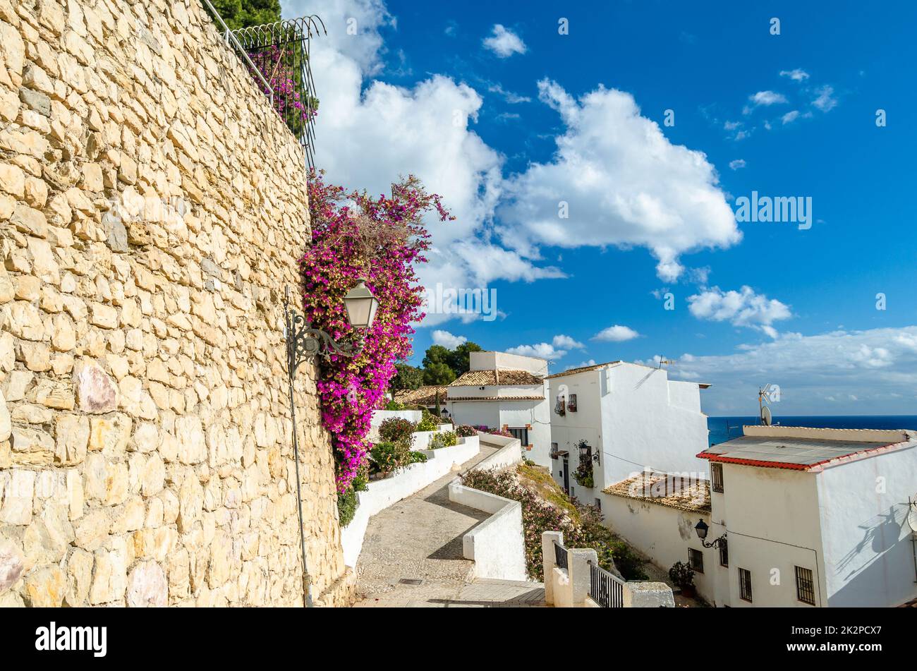 Architecture in the beautiful village of Altea, Spain Stock Photo - Alamy