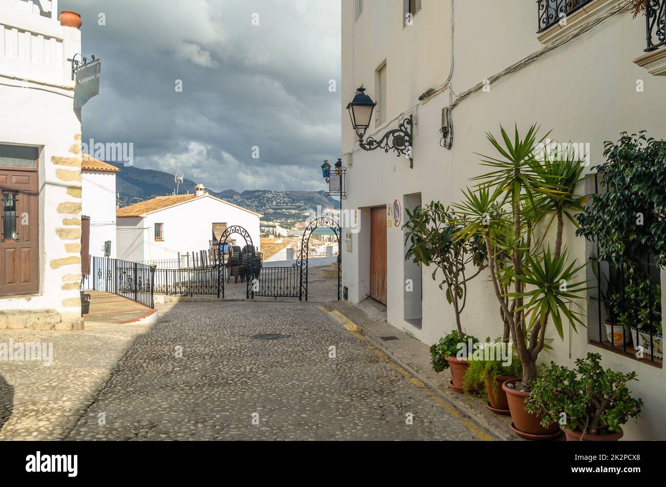 Spain altea village whitewashed hi-res stock photography and images - Alamy