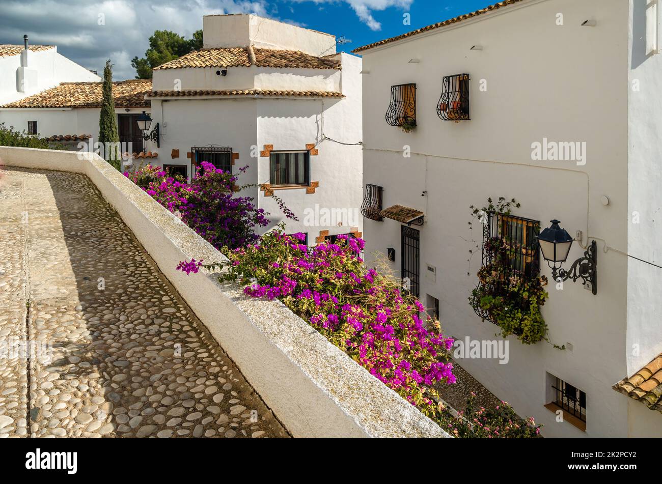 Architecture in the beautiful village of Altea, Spain Stock Photo - Alamy