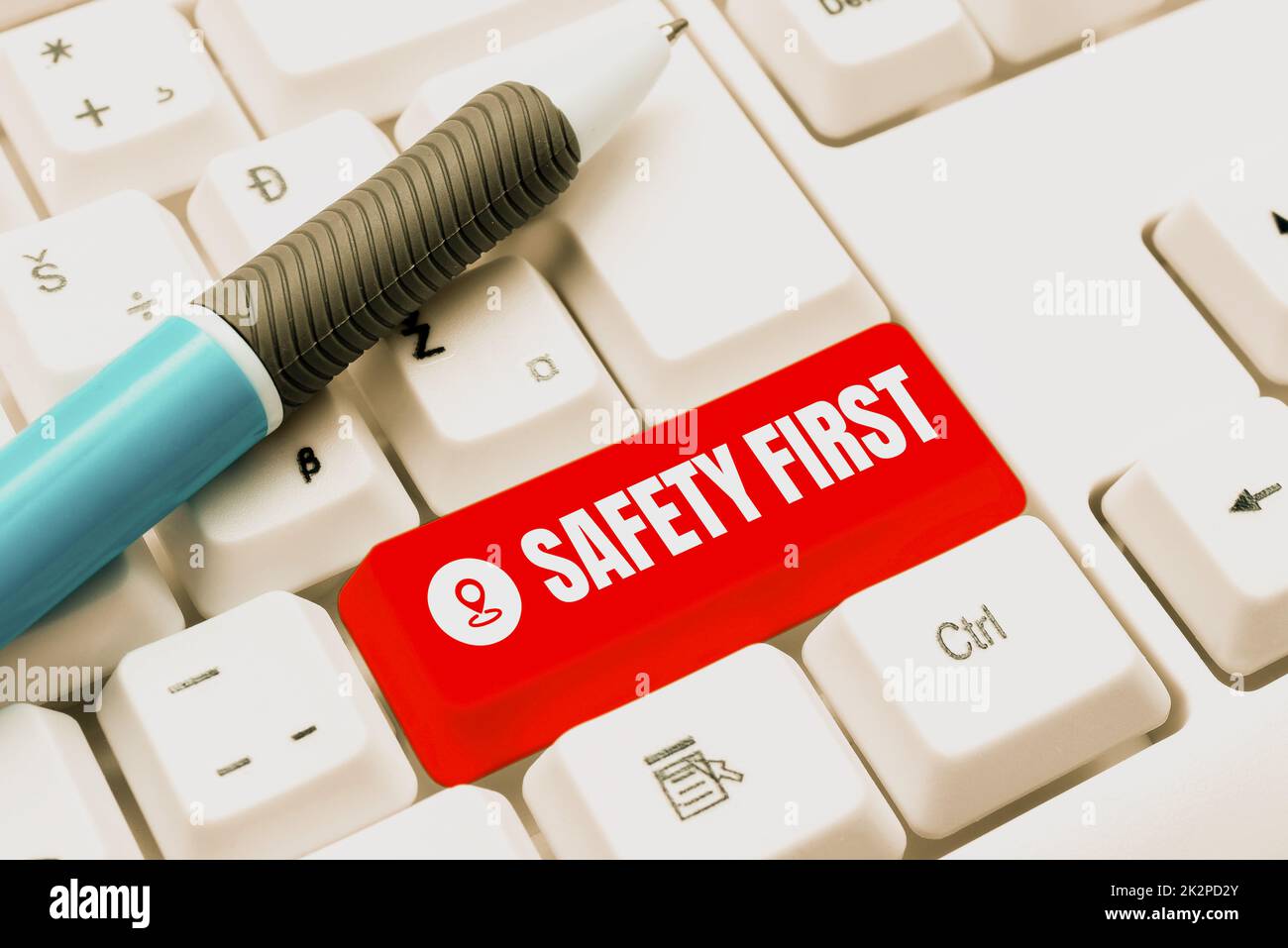 Text caption presenting Safety First. Word for Avoid any unnecessary ...