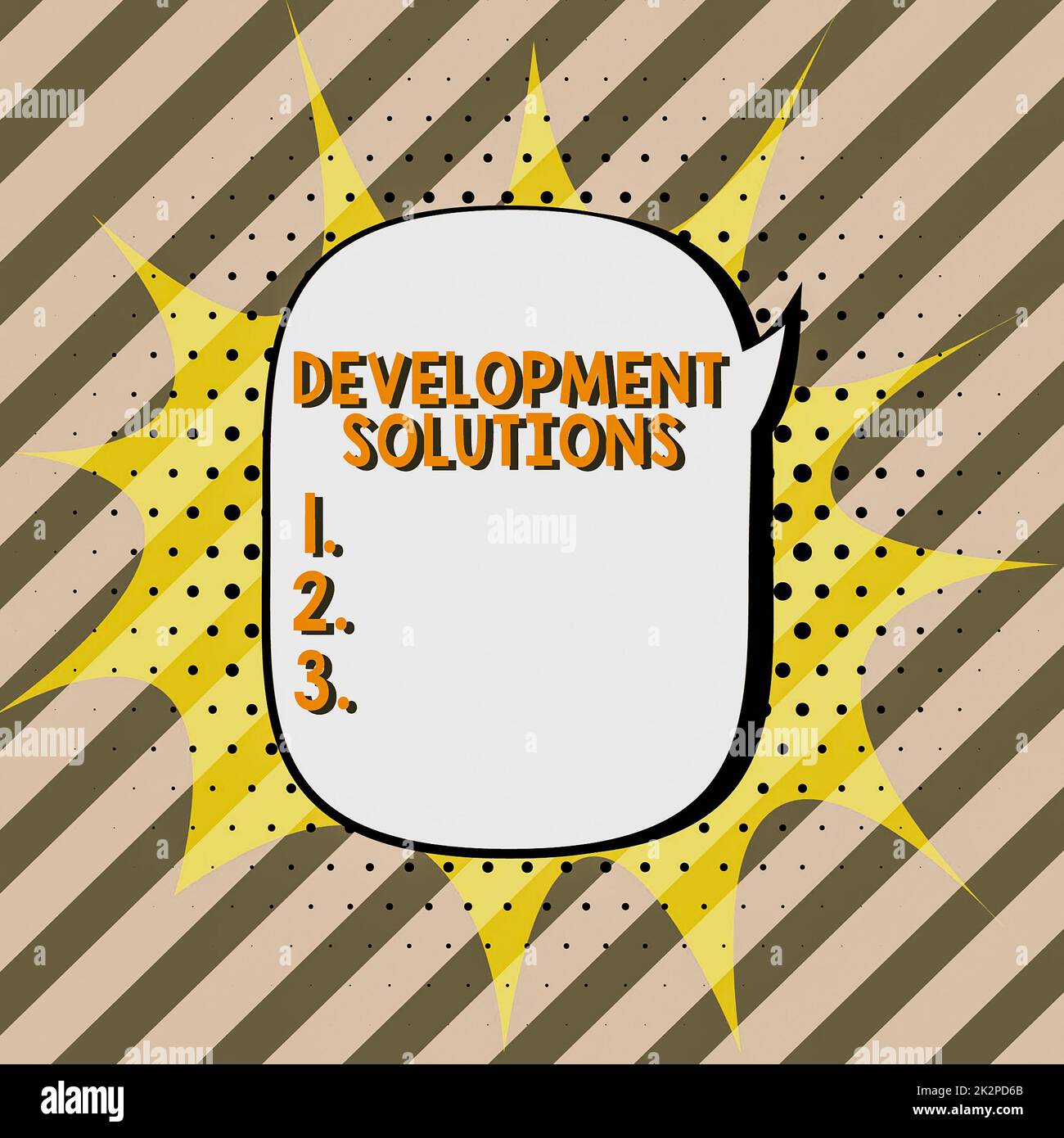 Writing displaying text Development Solutions. Concept meaning Efficient Planning based on the ...