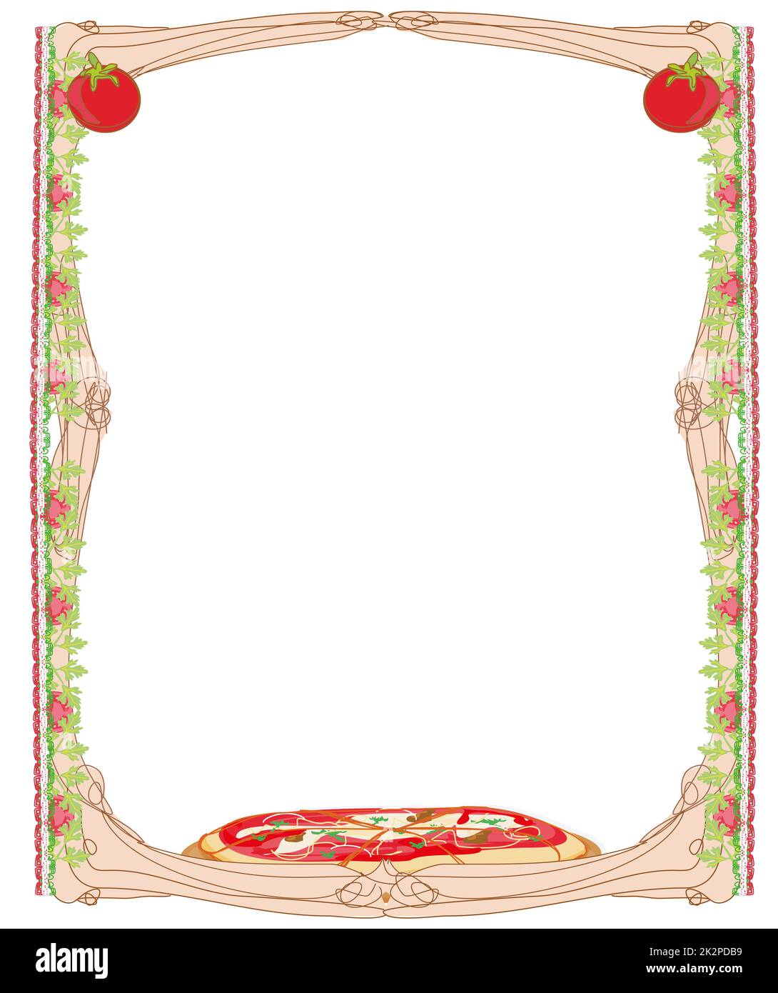 Pizza Menu Template Stock Photo - Alamy