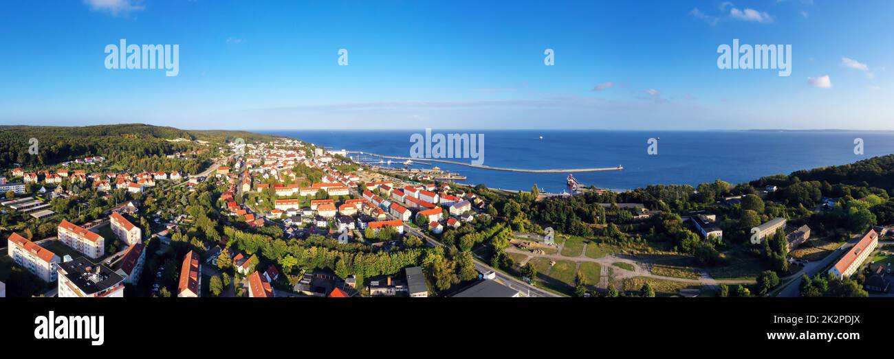 Aerial view of Sassnitz in good weather Stock Photo - Alamy
