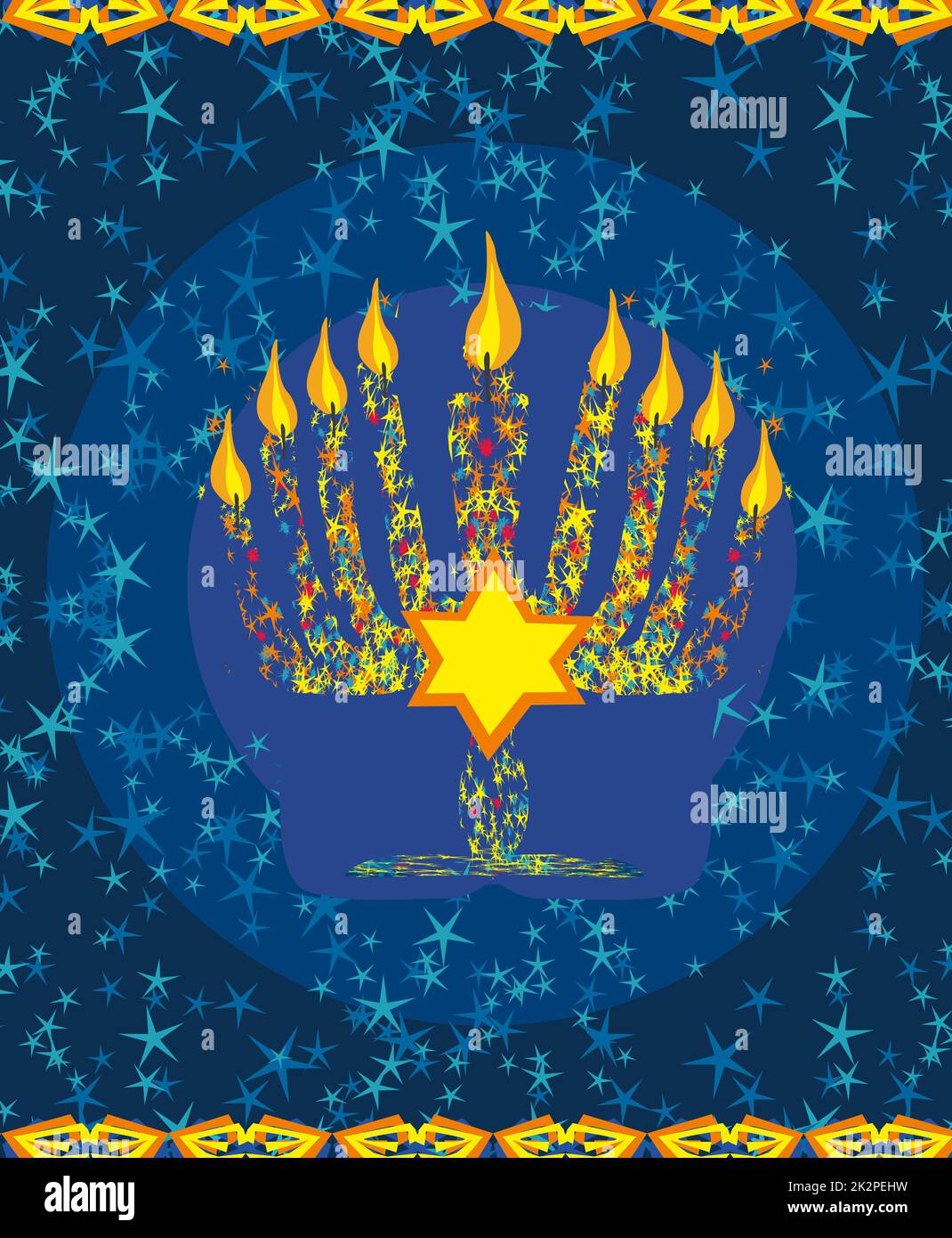 Hanukkah frame design hi-res stock photography and images - Alamy