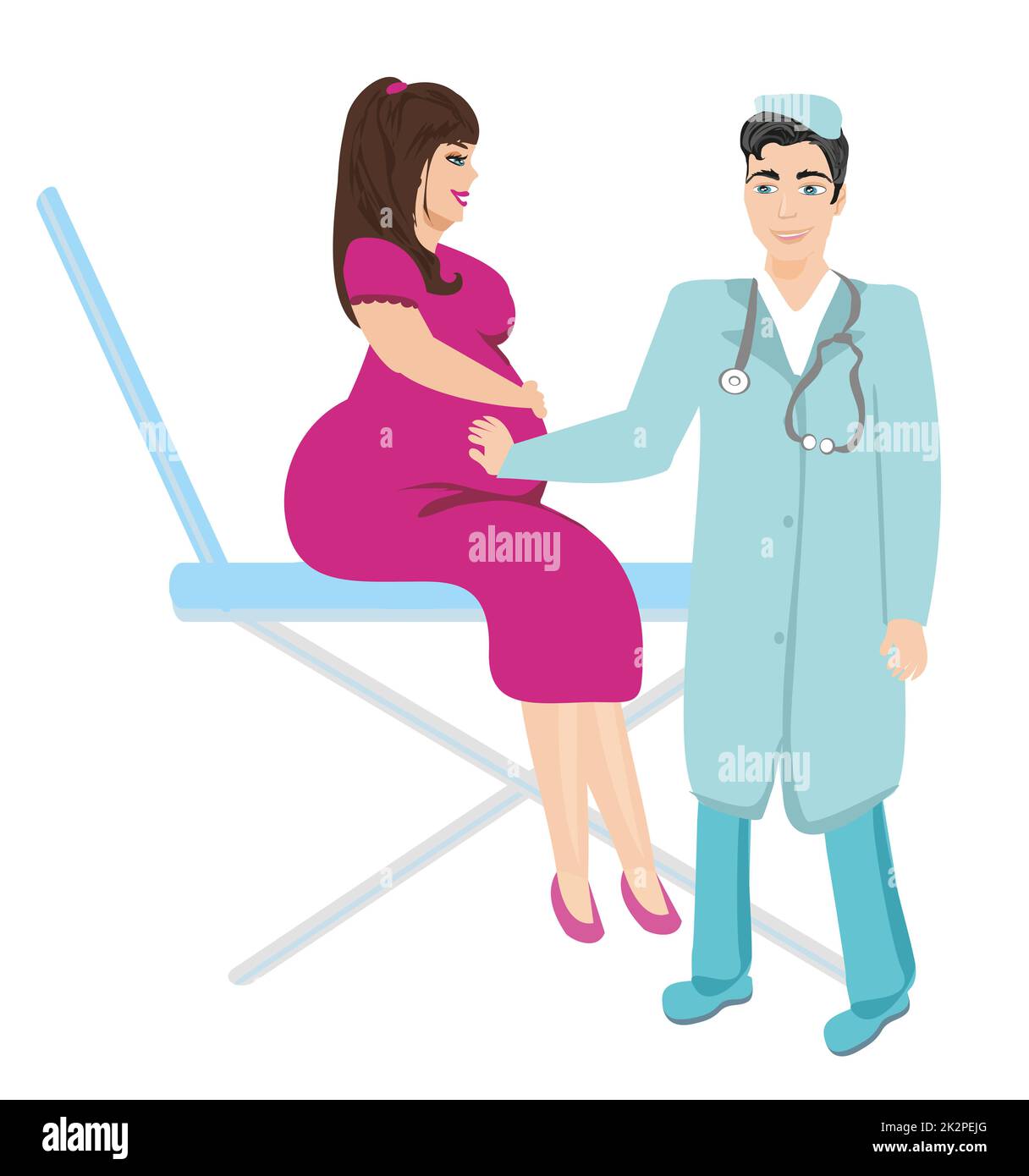 Pregnant doctor visit Cut Out Stock Images & Pictures - Alamy