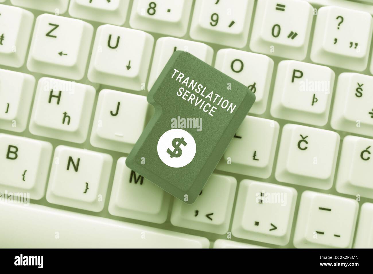 Writing displaying text Translation Service. Concept meaning the ...