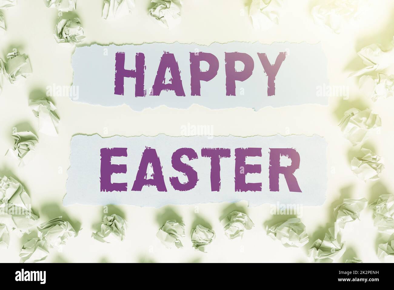 Sign displaying Happy Easter. Business overview Christian feast ...