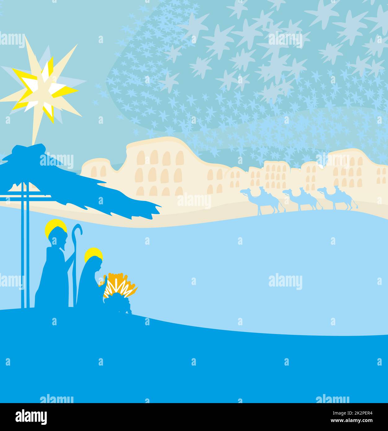 Biblical scene - birth of Jesus in Bethlehem Stock Photo - Alamy