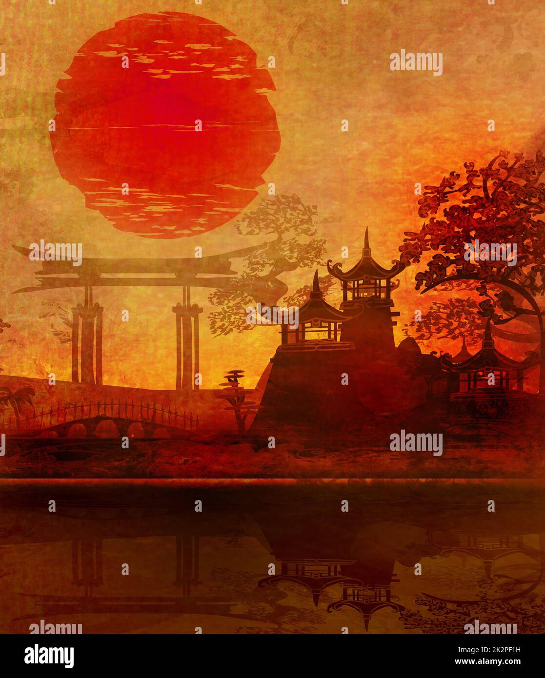 Sunrise in Japan Stock Photo - Alamy