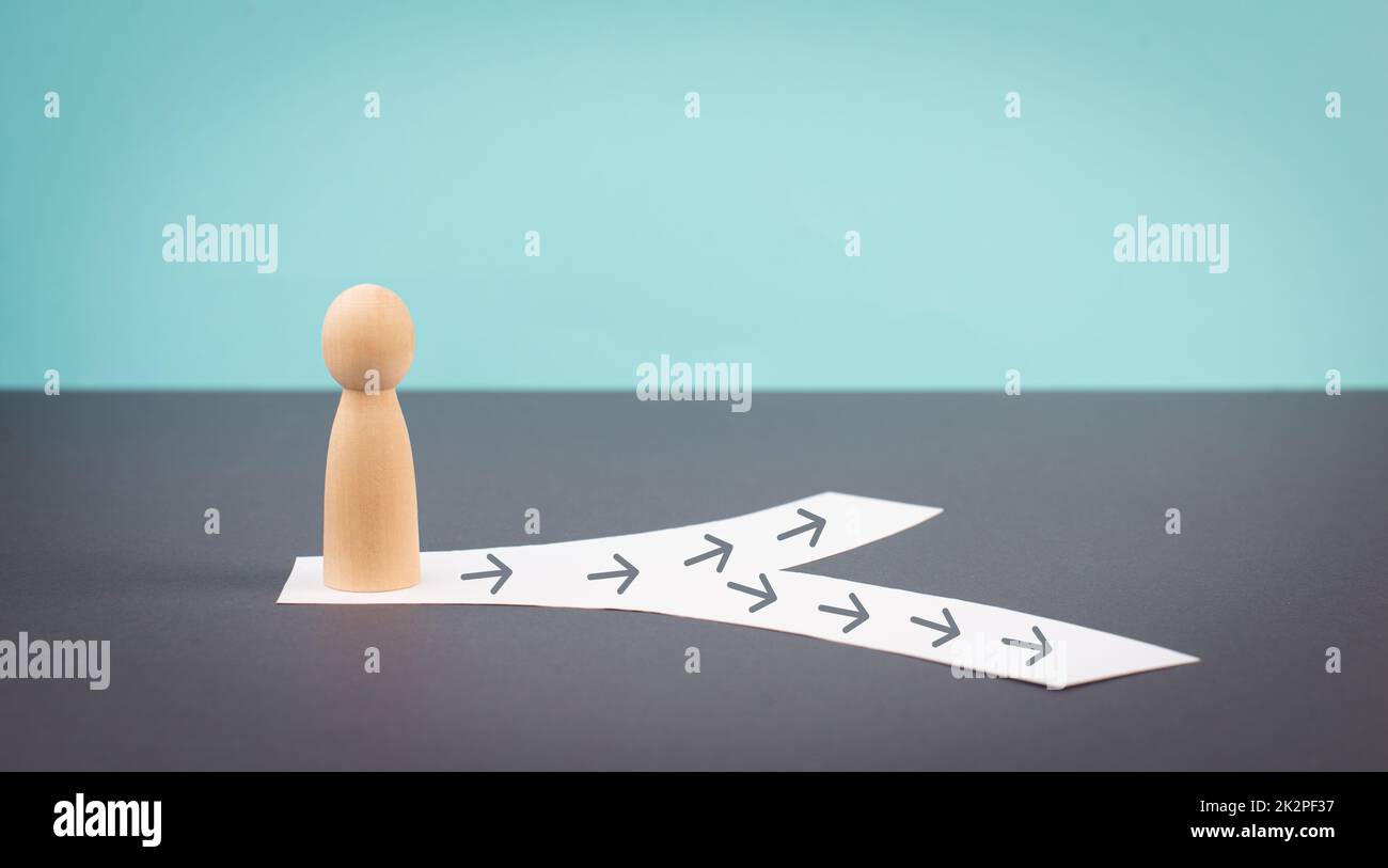 Standing on a junction, choosing a direction, new oppurtunity, decision ...