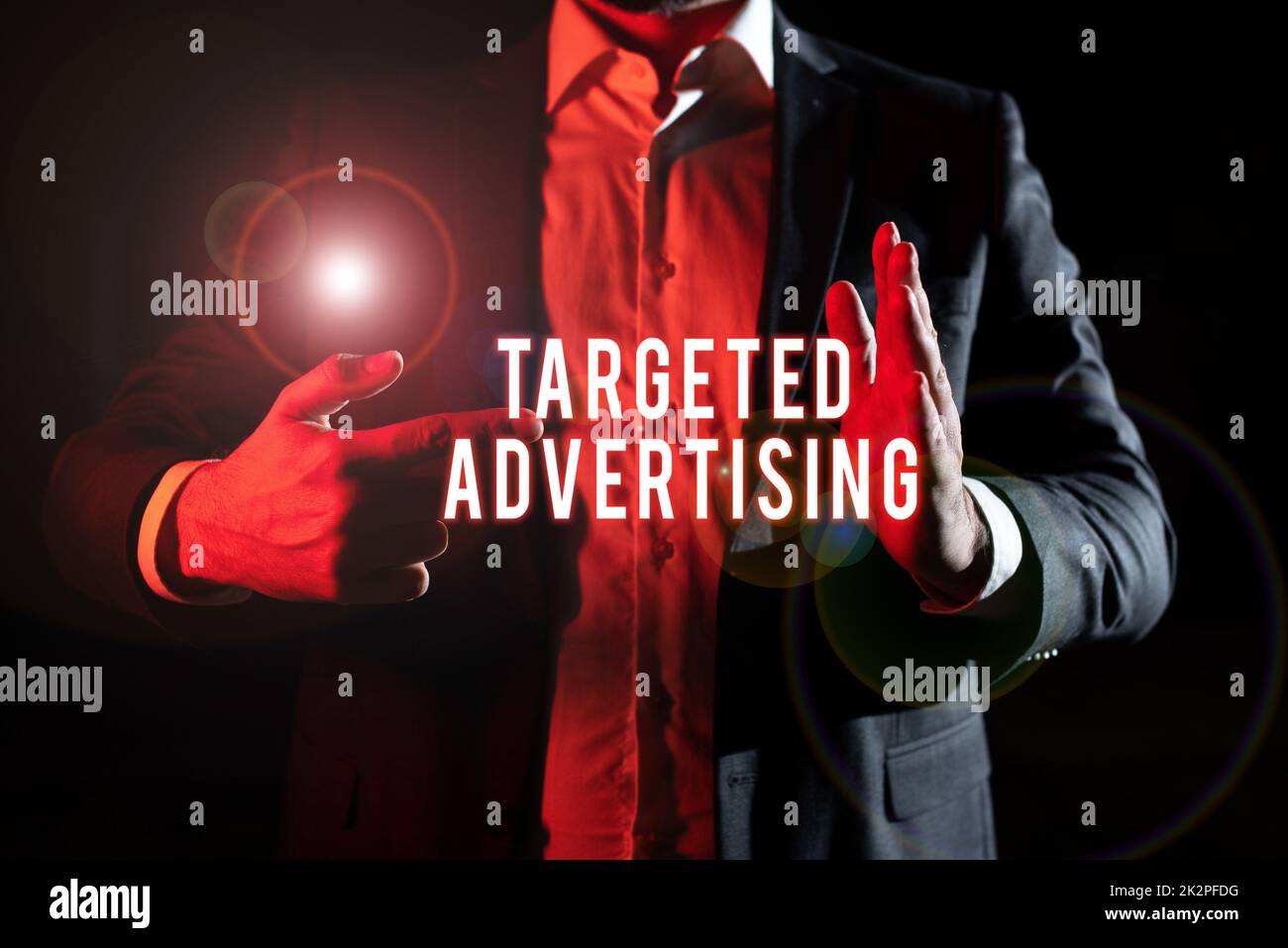 Text caption presenting Targeted Advertising. Business showcase Online ...