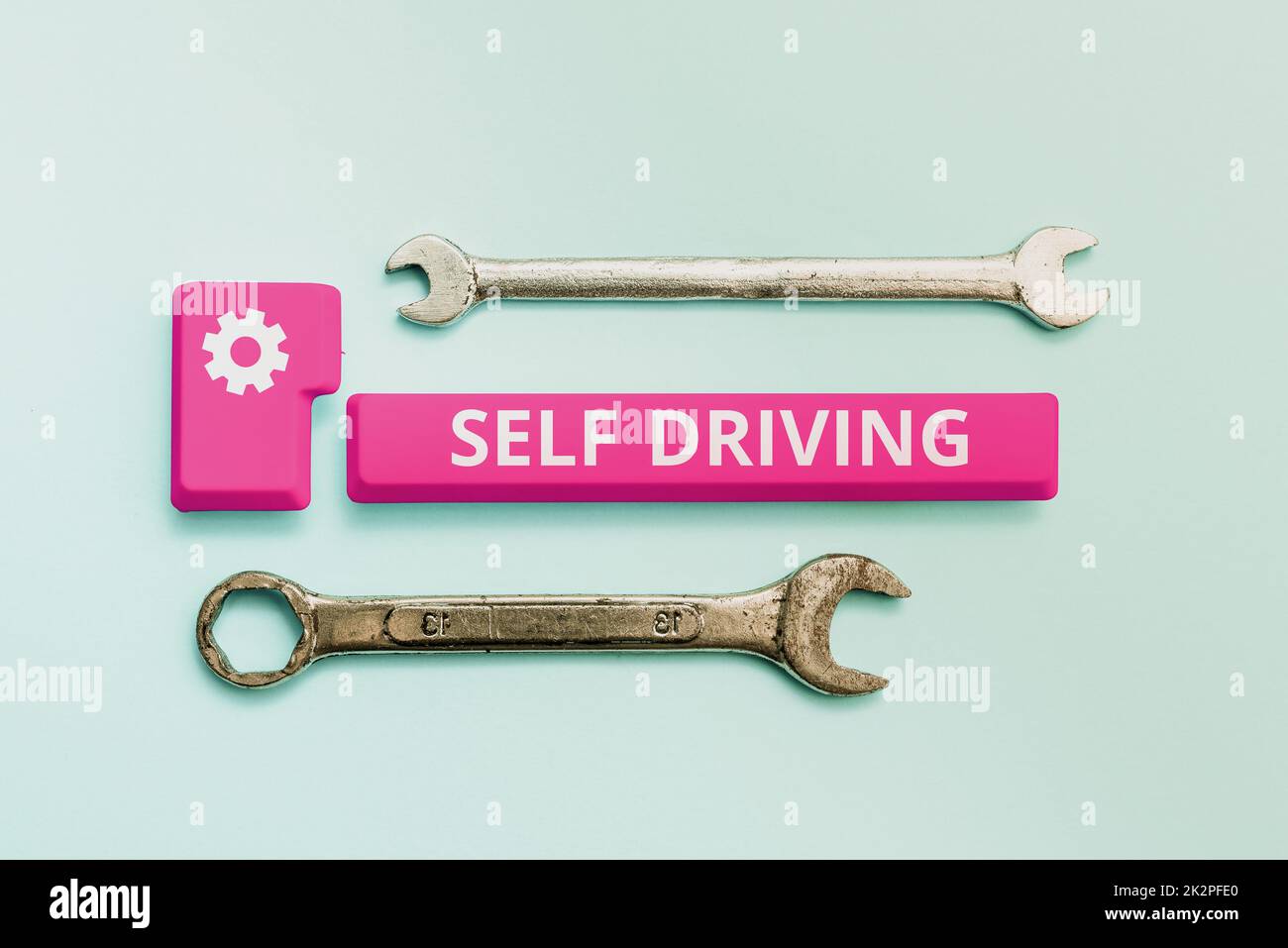 Text sign showing Self Driving. Concept meaning Autonomous vehicle ... Text sign showing Self Driving. Concept meaning Autonomous vehicle ...