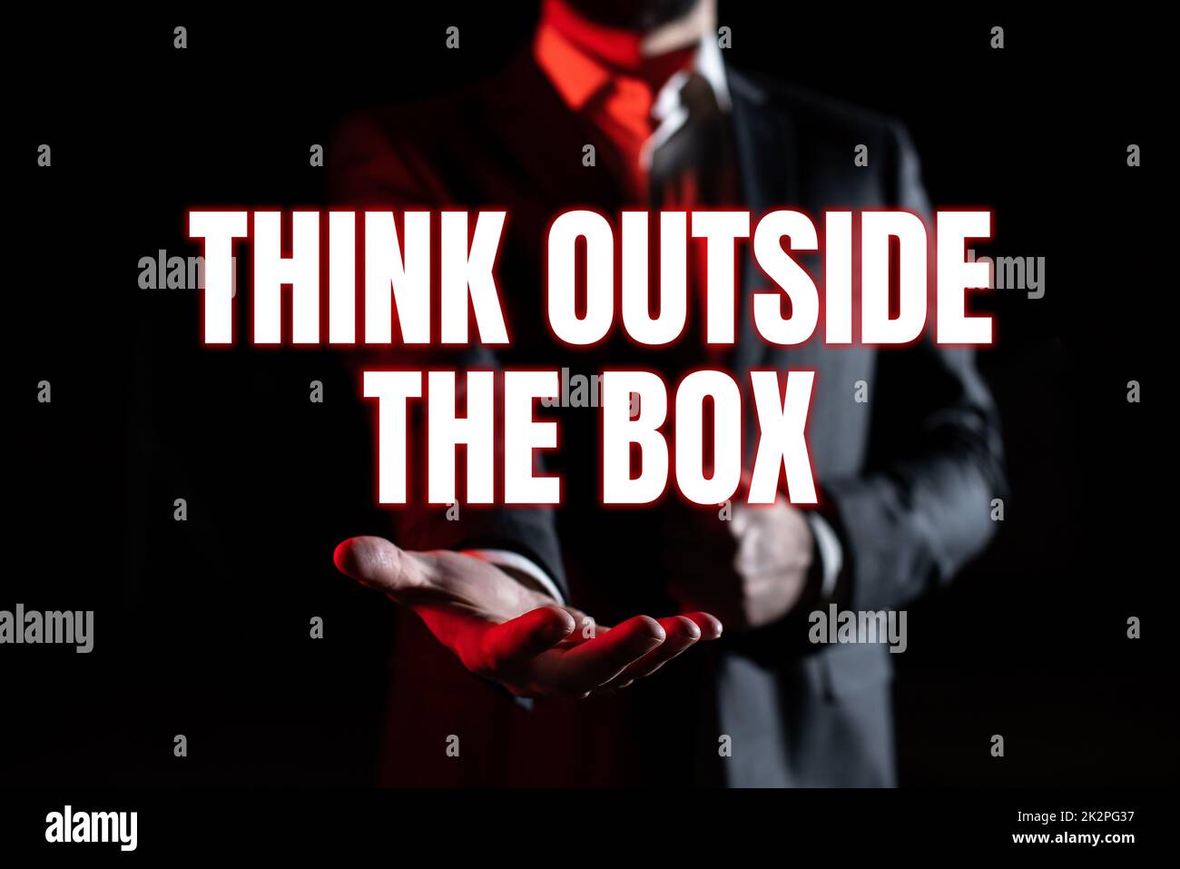 Text sign showing Think Outside The BoxBe unique different ideas bring ...