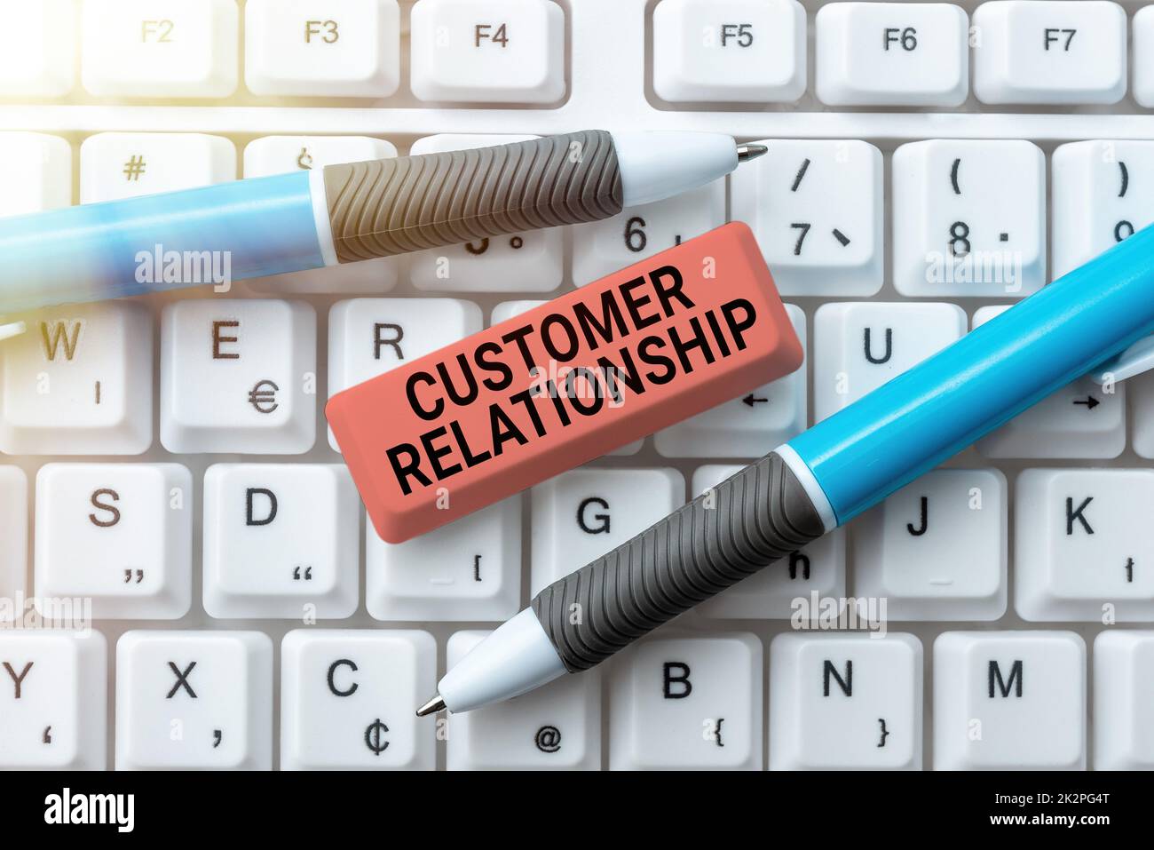 Hand writing sign Customer Relationship. Business showcase Deal and ...