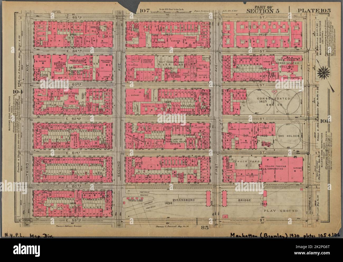 Manhattan map 1930 hi-res stock photography and images - Alamy