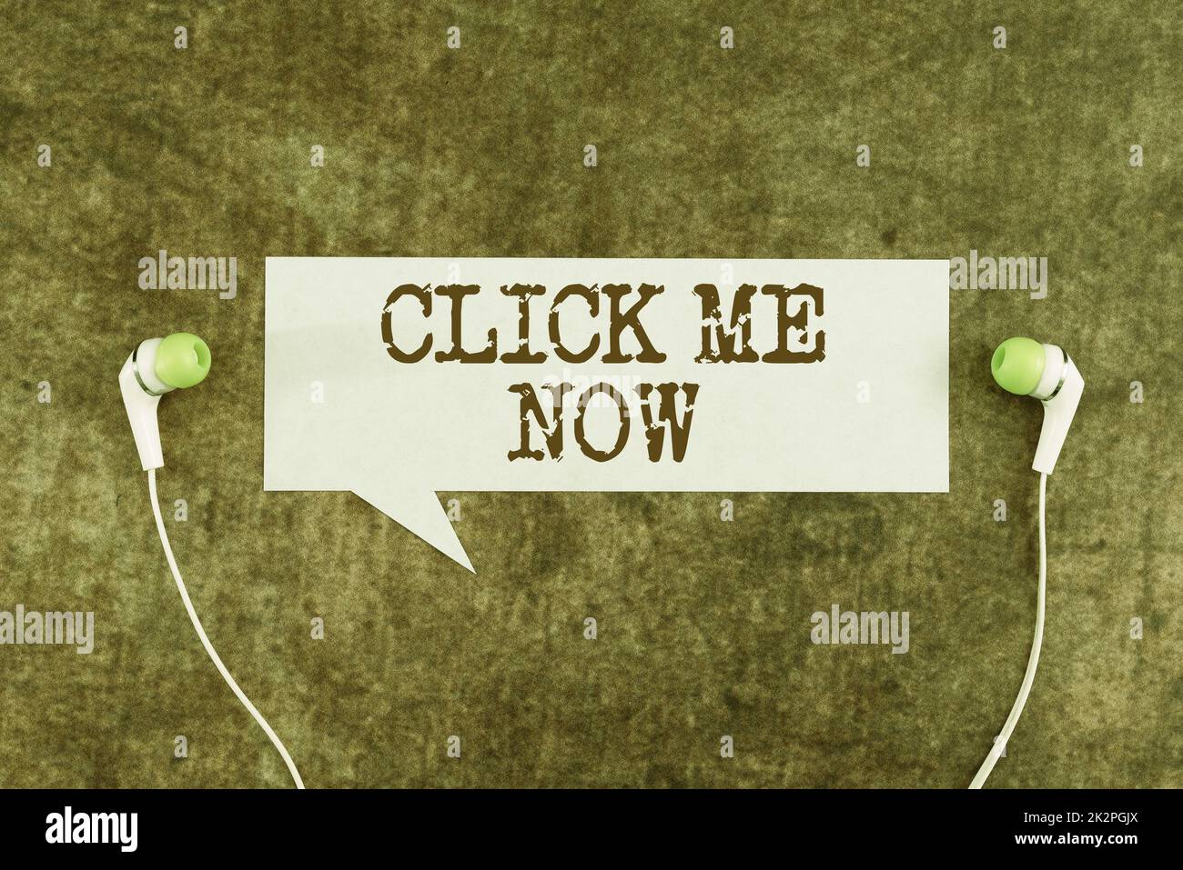 Text sign showing Click Me Now. Business concept Internet helping desk ...