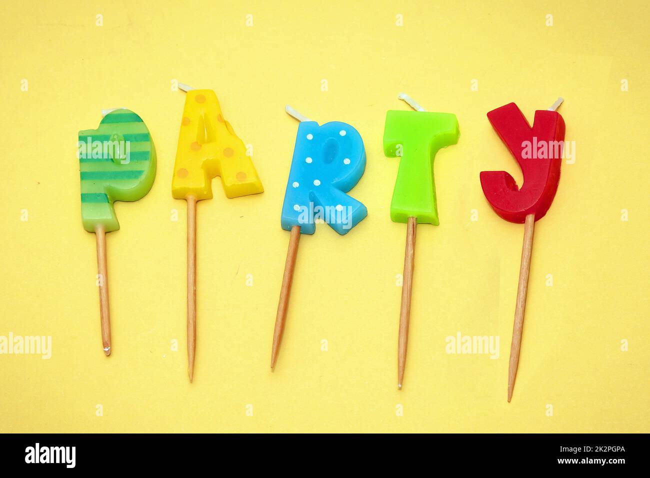 Party letters hi-res stock photography and images - Alamy