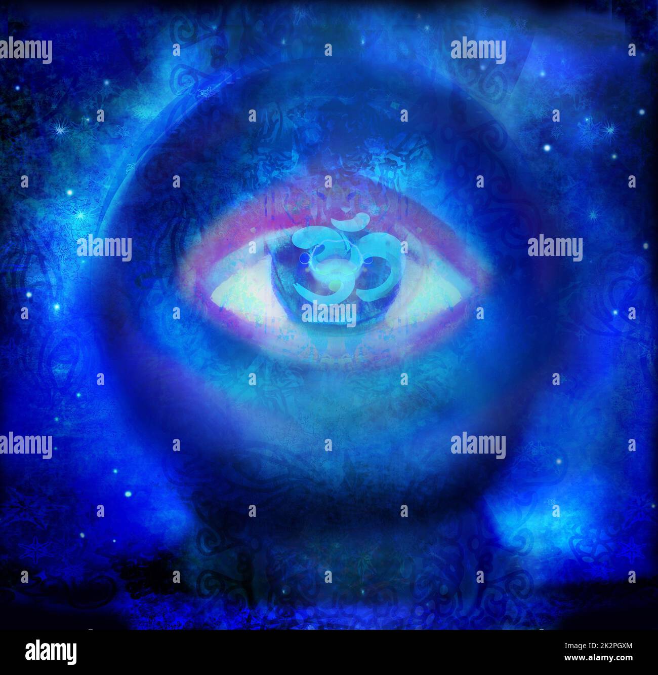 Crystal Ball with eye Stock Photo - Alamy