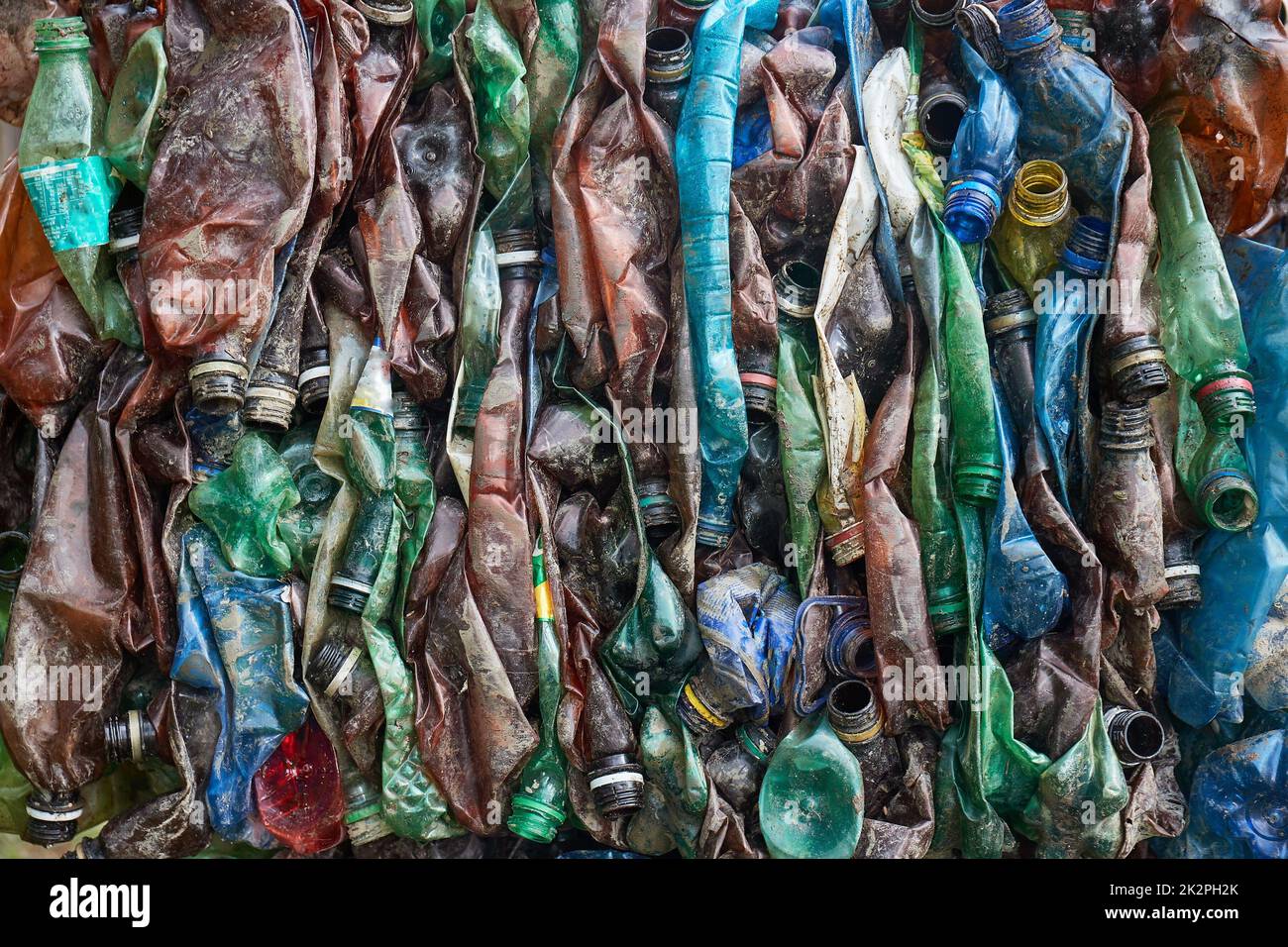 Plastic bottles in bales for waste recycling Stock Photo - Alamy