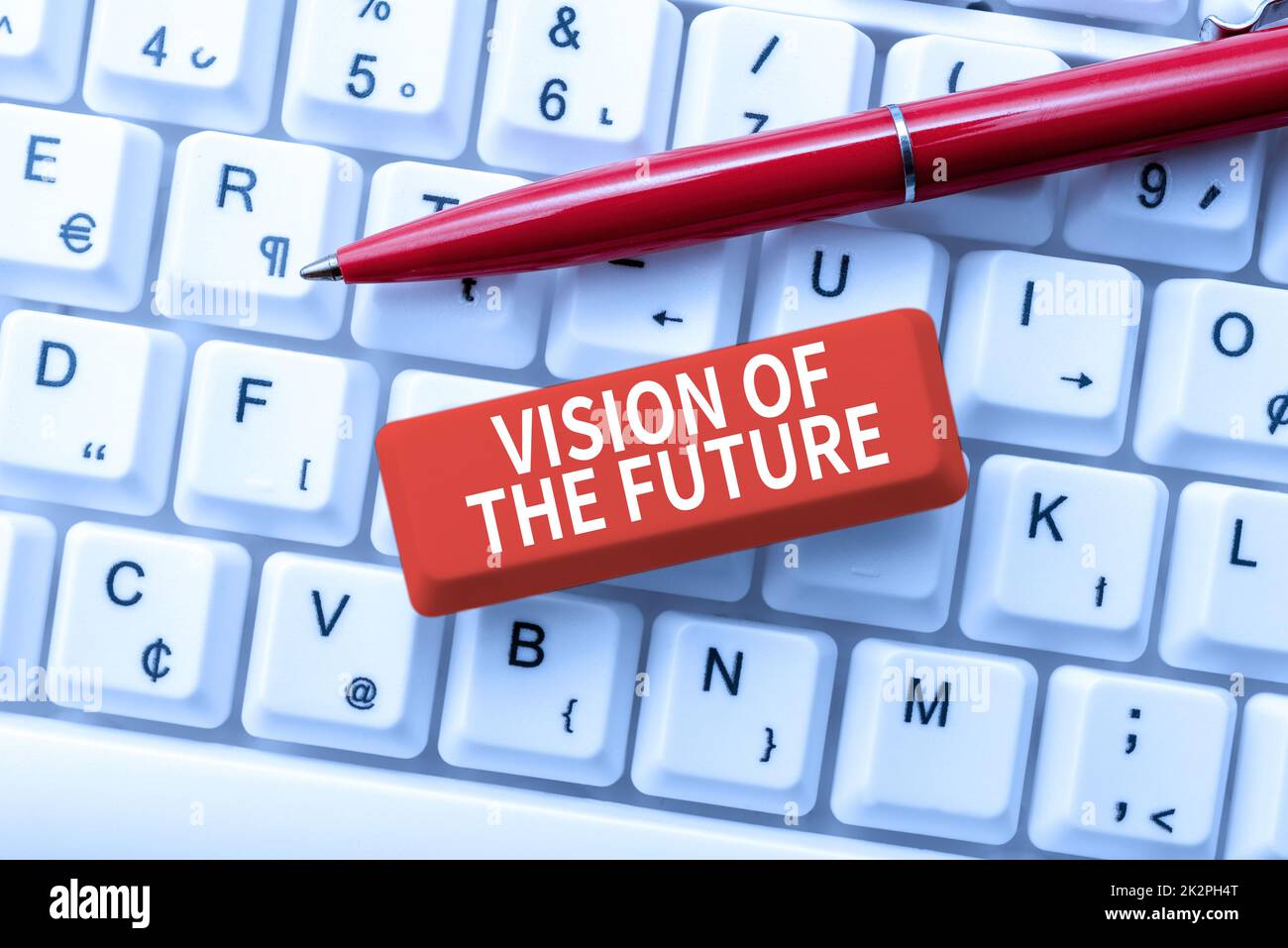 Sign displaying Vision Of The Future. Internet Concept Seeing something ...