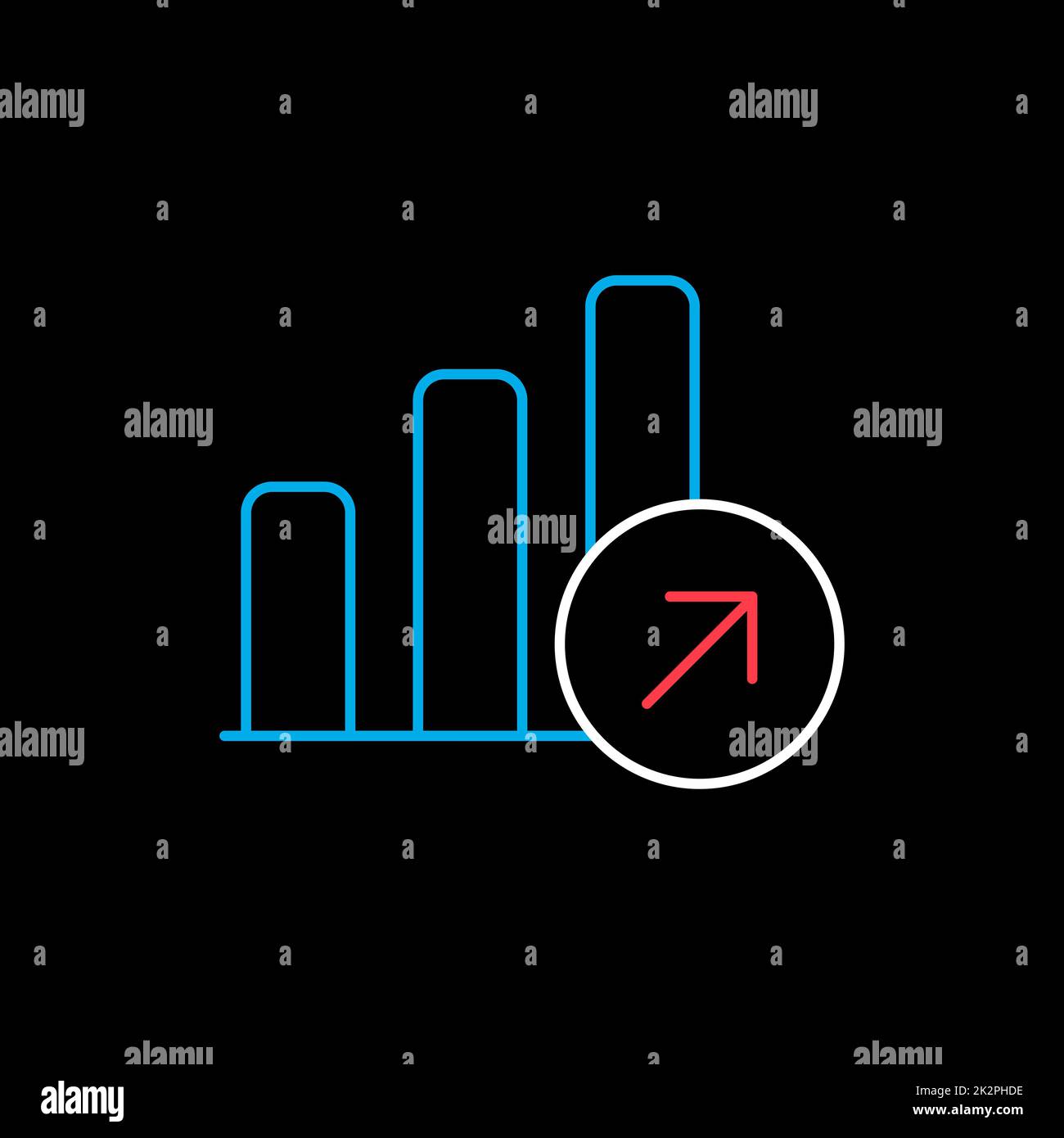 Bar graph logo hi-res stock photography and images - Alamy