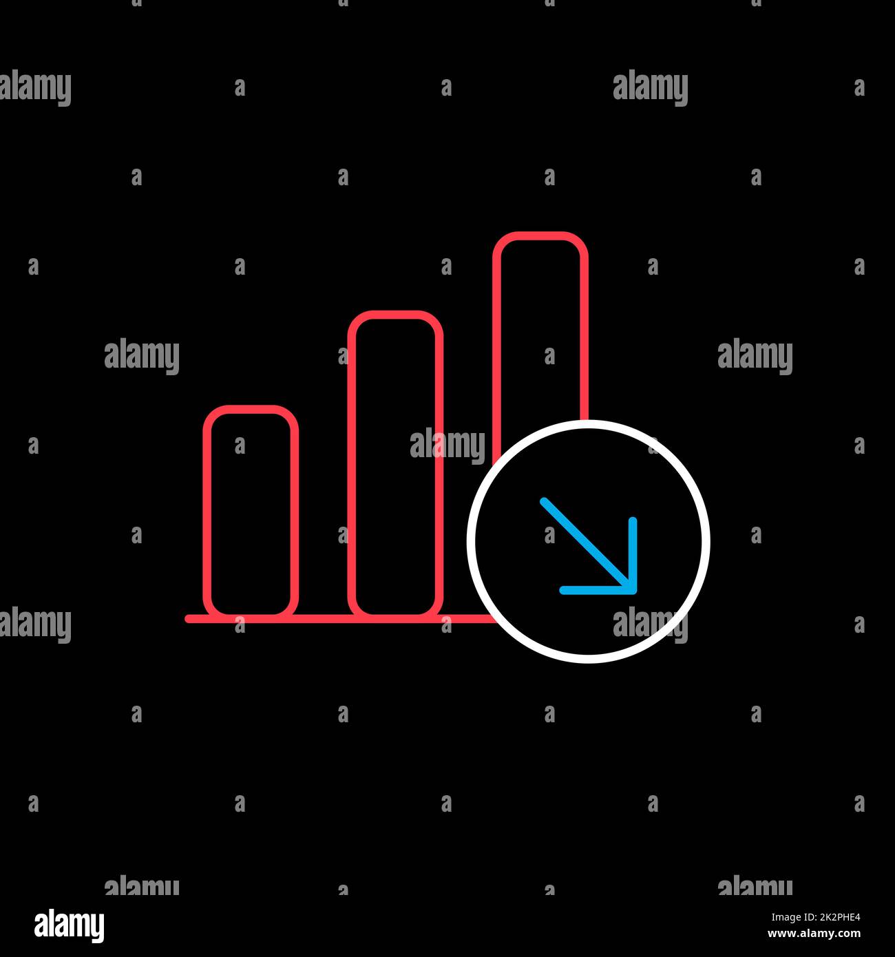 Decrease on graph hi-res stock photography and images - Alamy