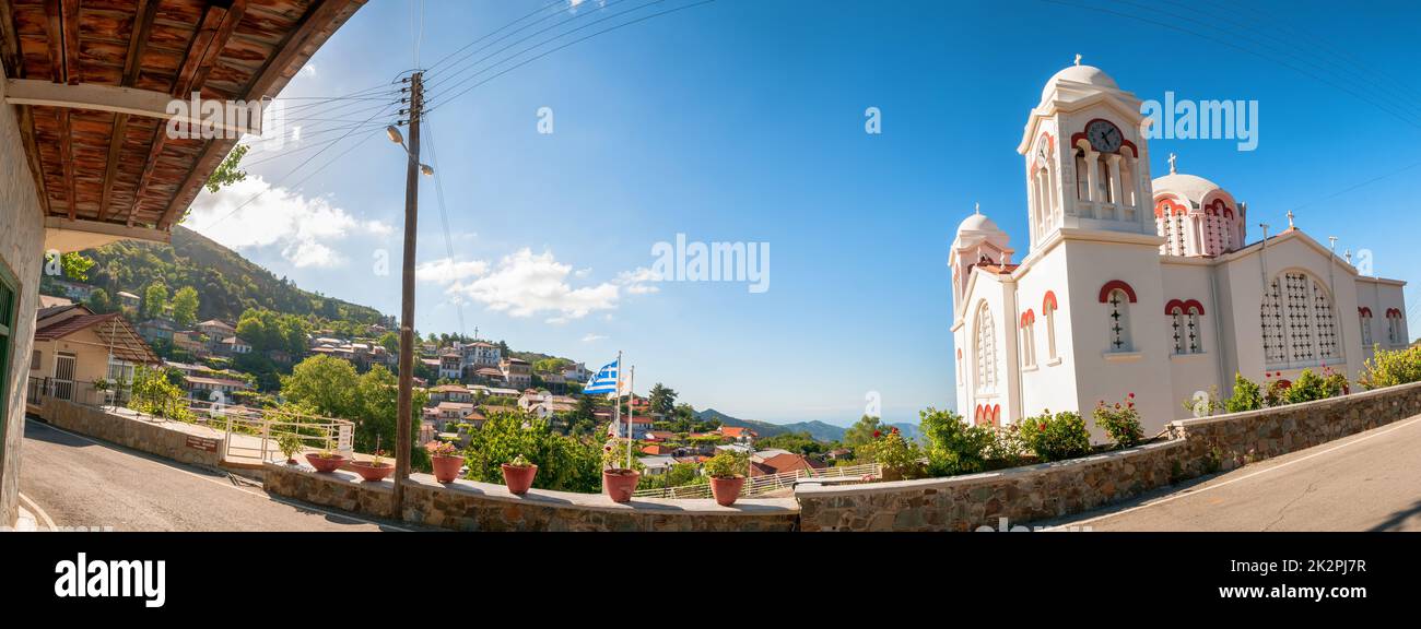 Church of the Holy Cross, Pedoulas village. Cyprus Stock Photo - Alamy