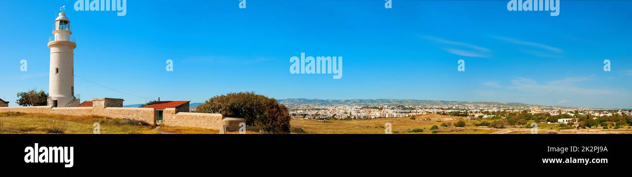 Paphos harbour panoramic hi-res stock photography and images - Alamy