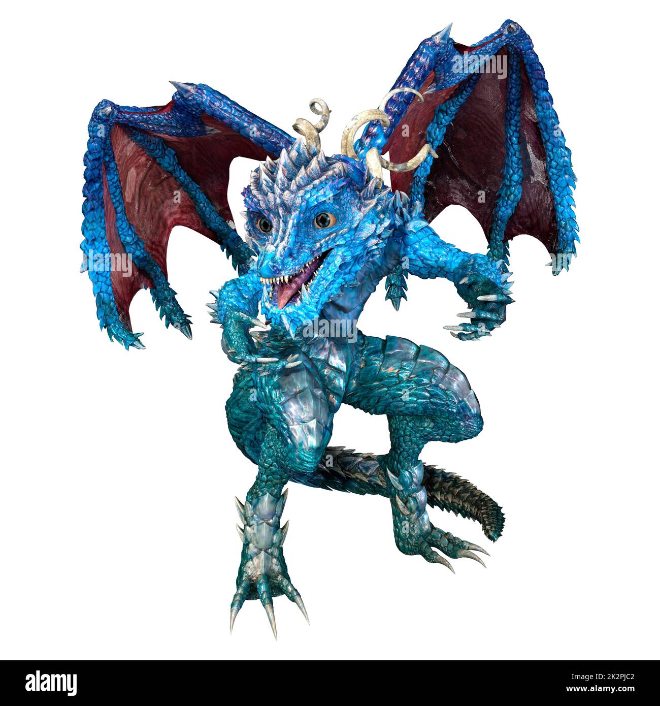 3D Rendering Fairy Tale Dragon on White Stock Photo - Alamy