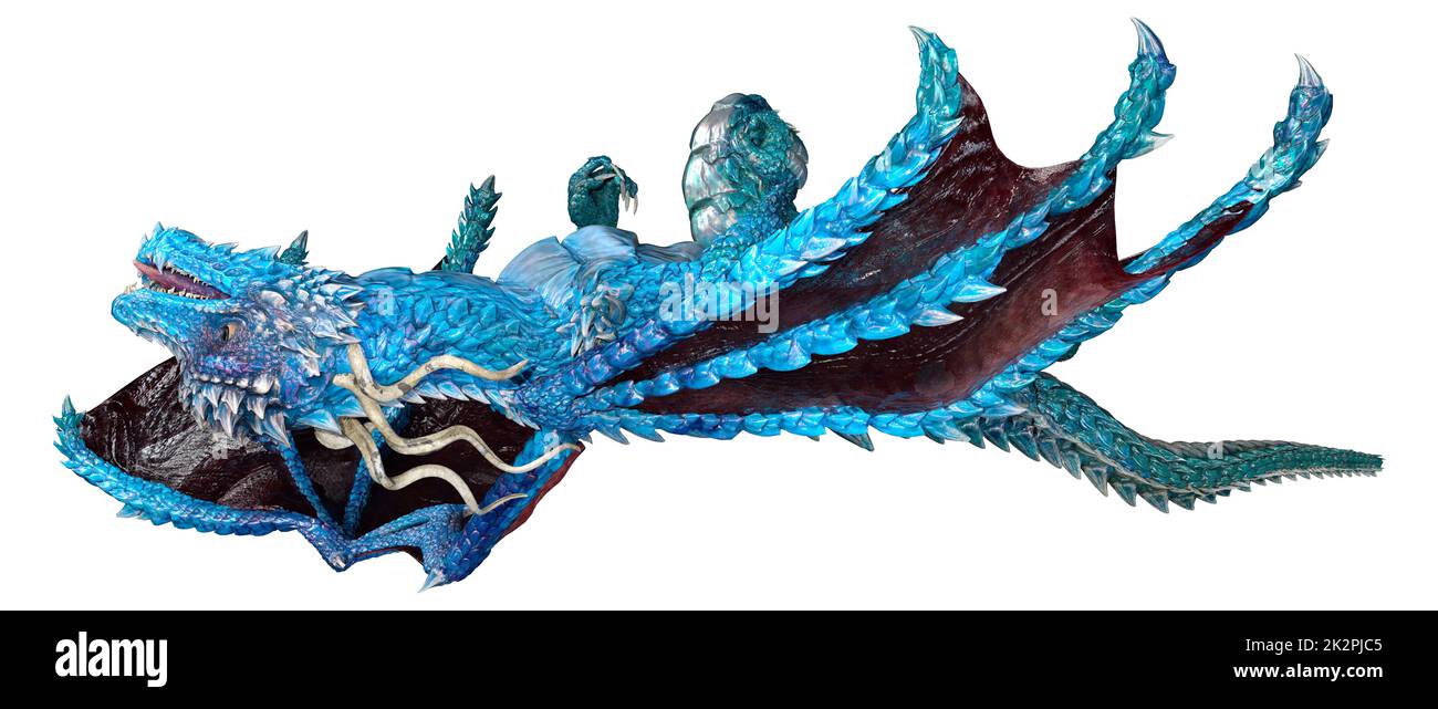 3D Rendering Fairy Tale Dragon on White Stock Photo - Alamy