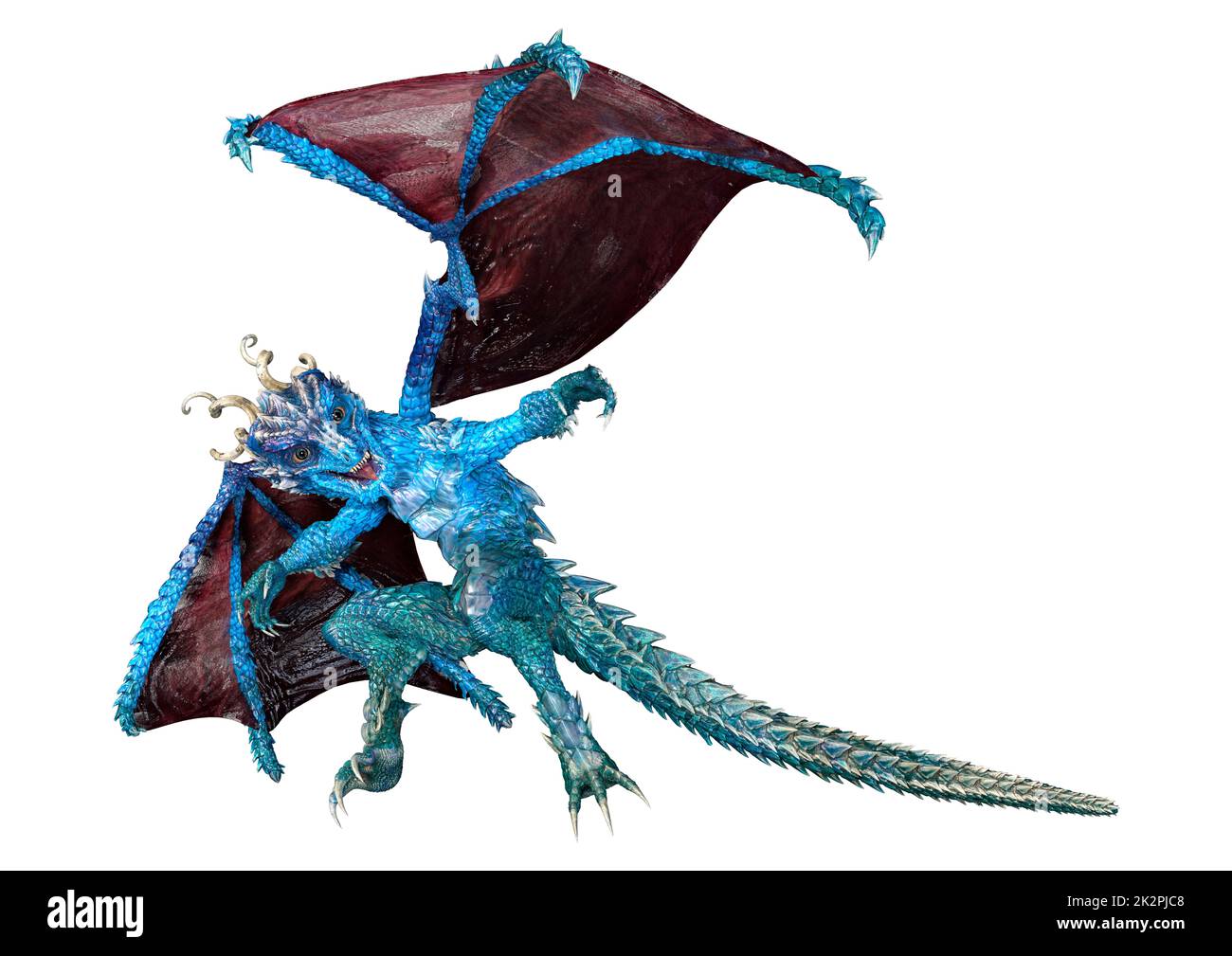 3D Rendering Fairy Tale Dragon on White Stock Photo - Alamy