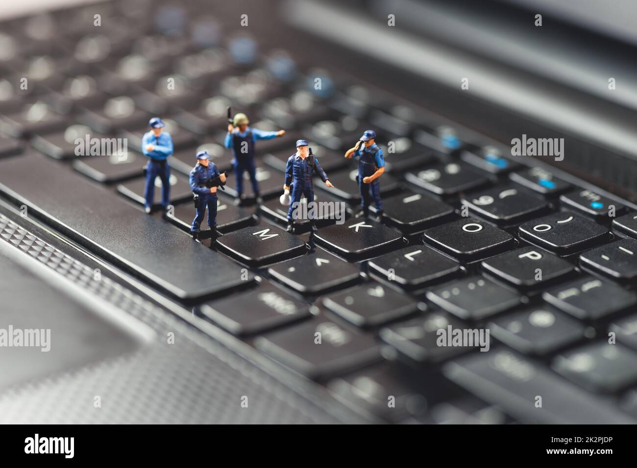 Computer Crime Concept. Macro photo Stock Photo - Alamy