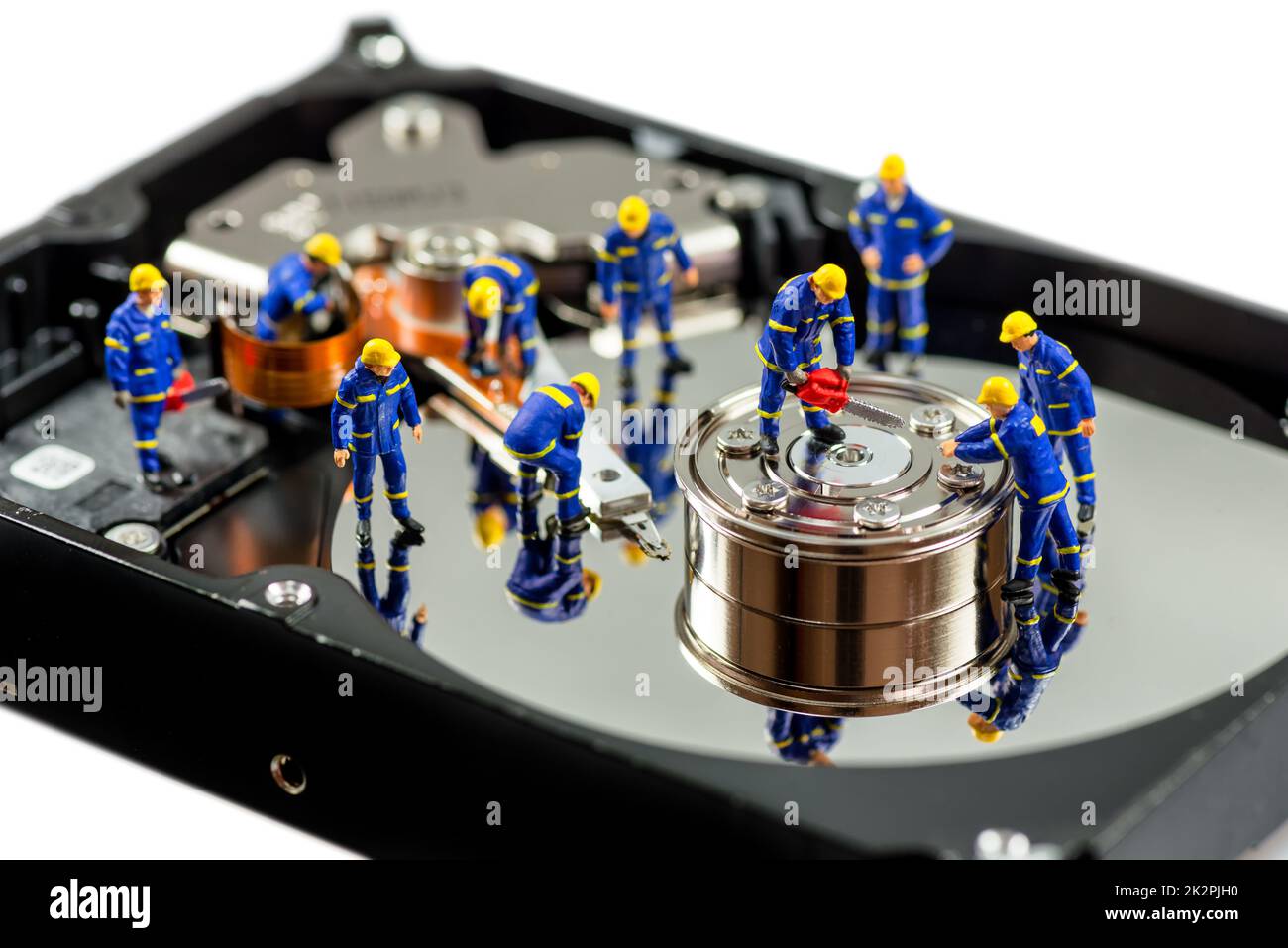 Hard disk repair concept. Macro photo Stock Photo - Alamy